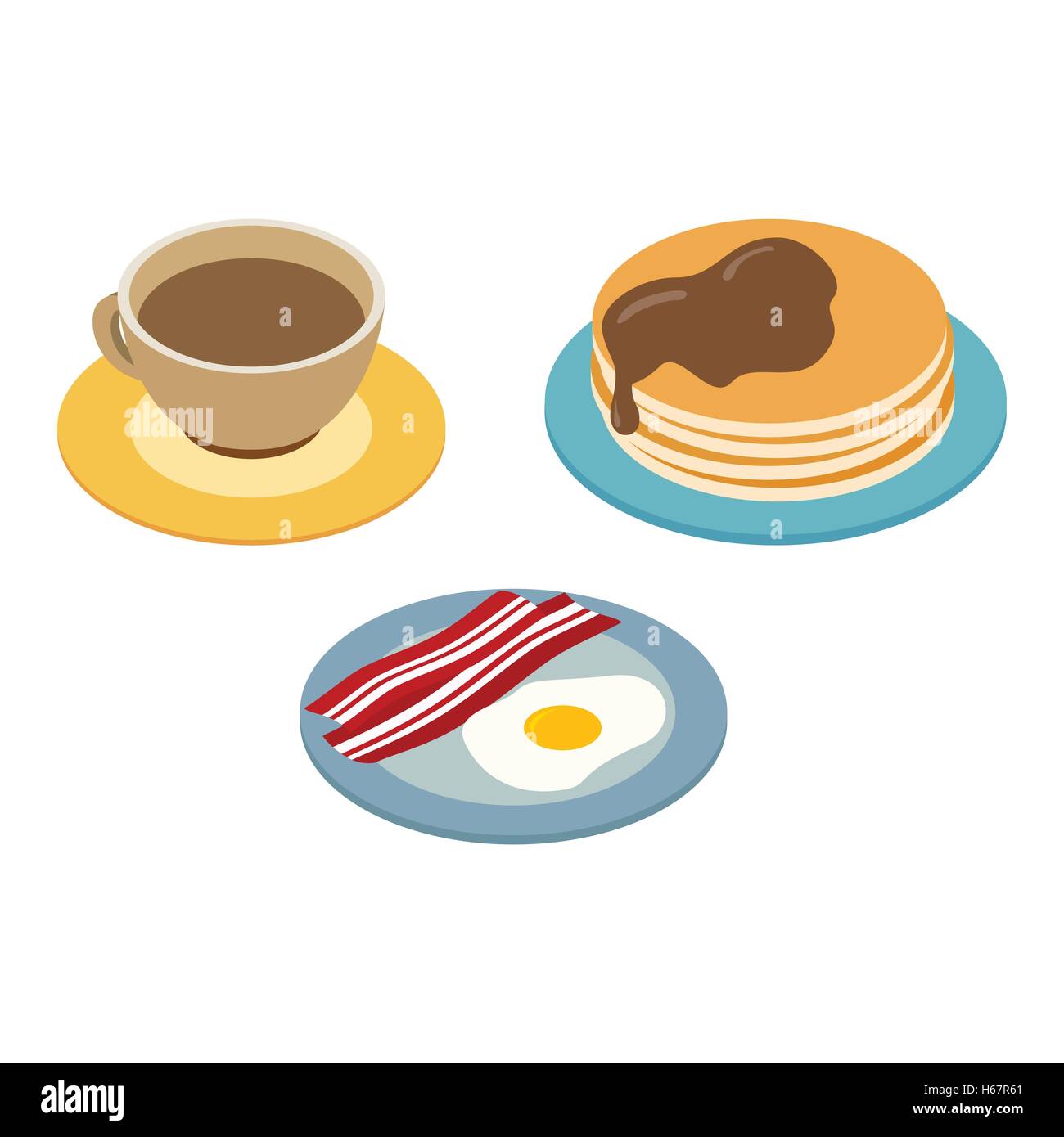 Isometric icon delicious protein Cut Out Stock Images & Pictures - Alamy