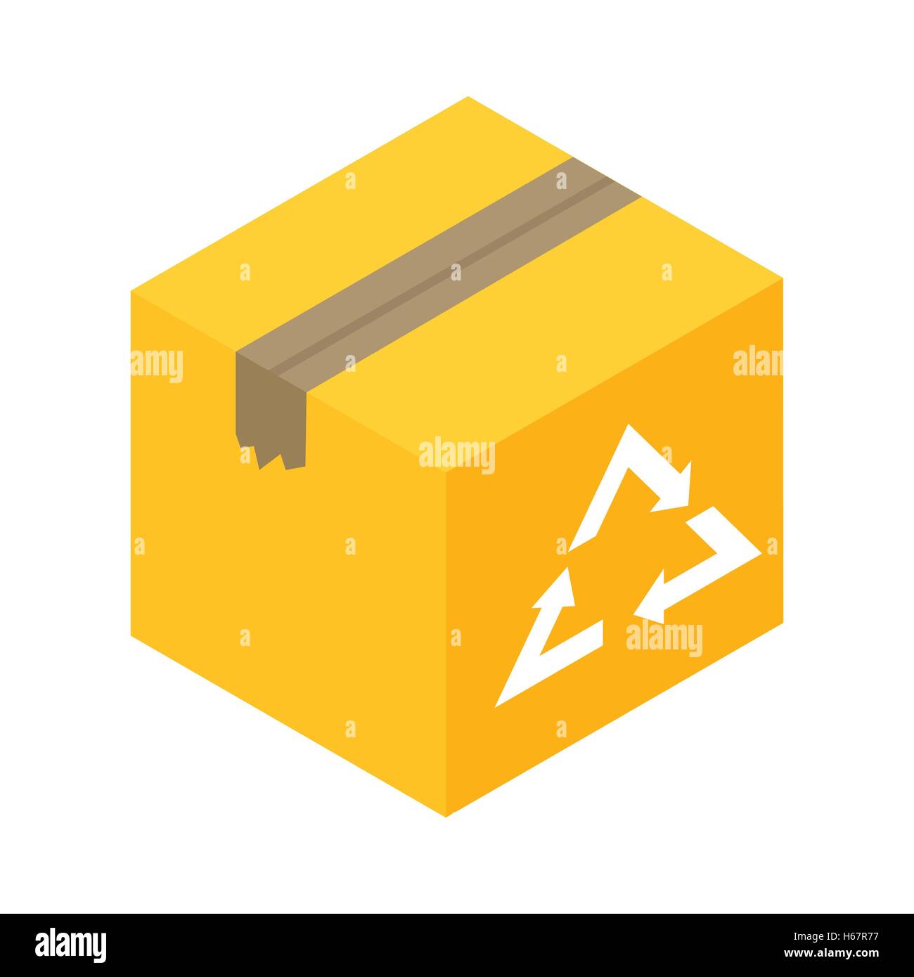 Eco box isometric 3d icon Stock Vector Image & Art - Alamy