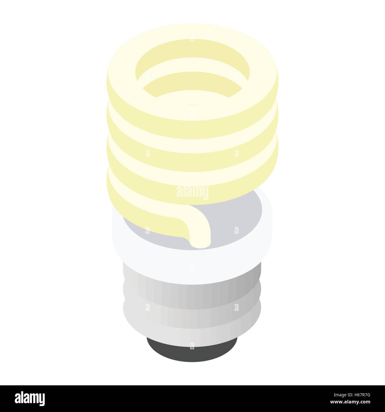 Energy saving fluorescent light bulb icon Stock Vector Image & Art - Alamy