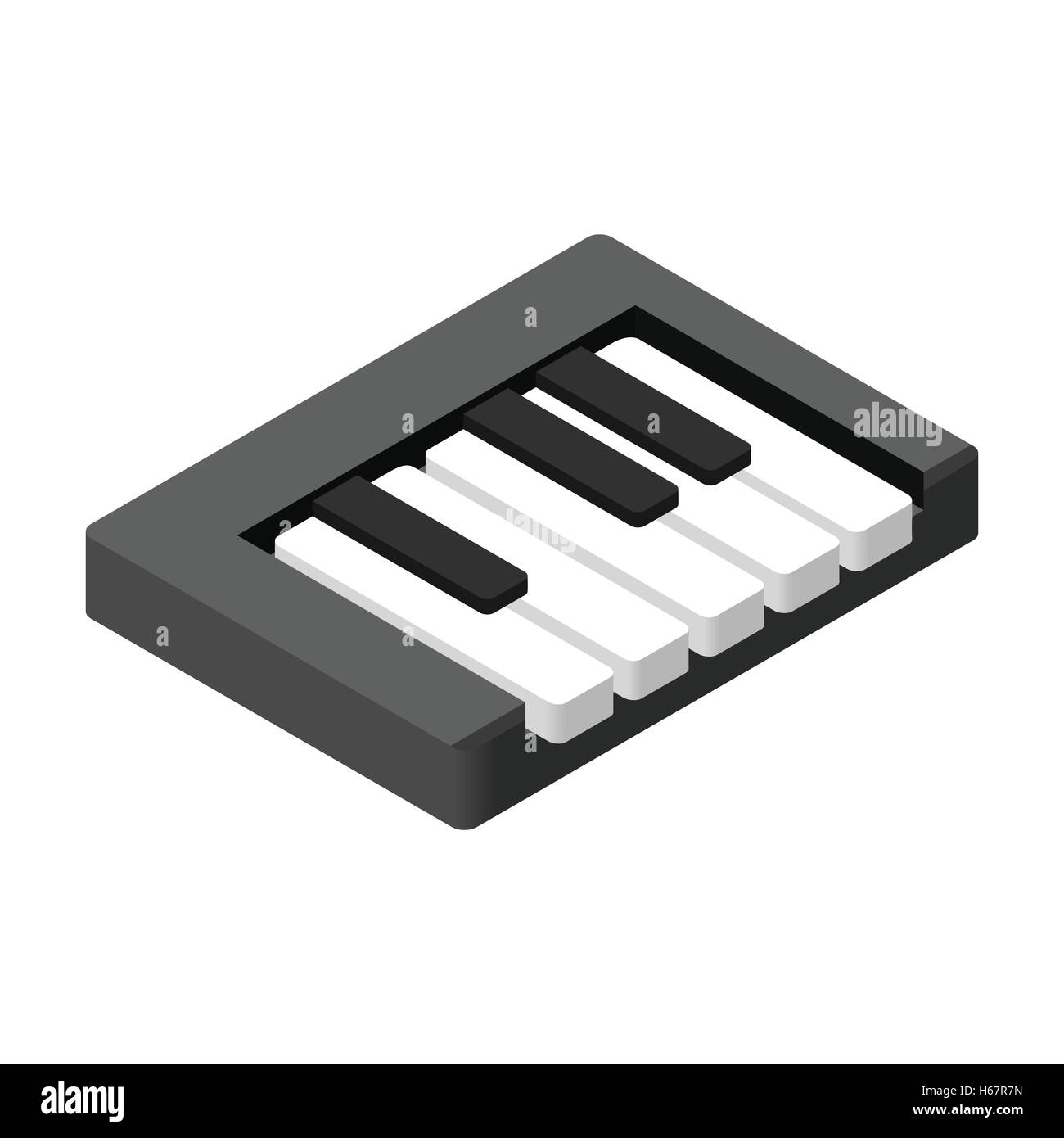 Piano keys isometric 3d icon Stock Vector Image & Art - Alamy