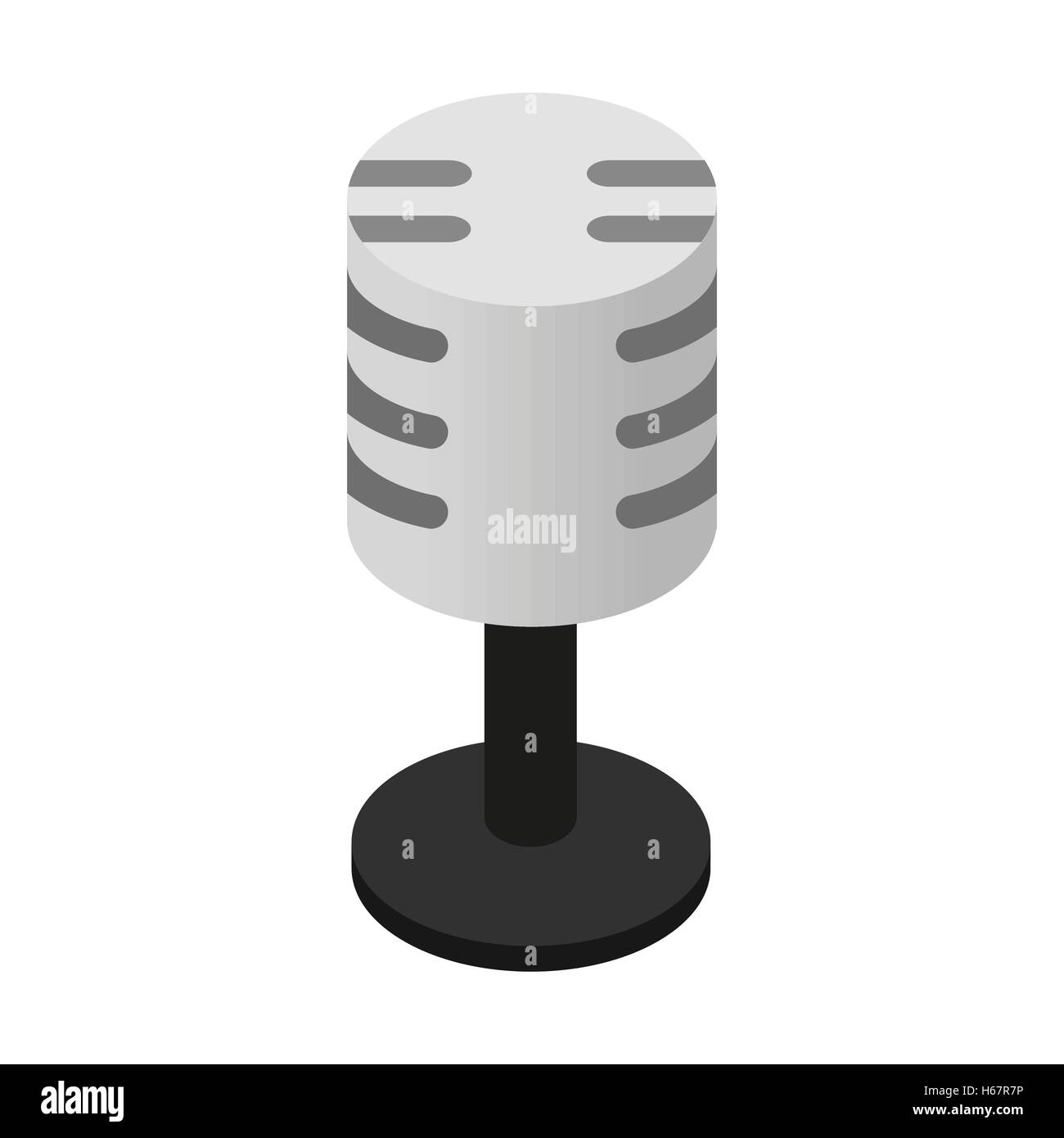 Retro microphone isometric 3d icon Stock Vector Image & Art - Alamy