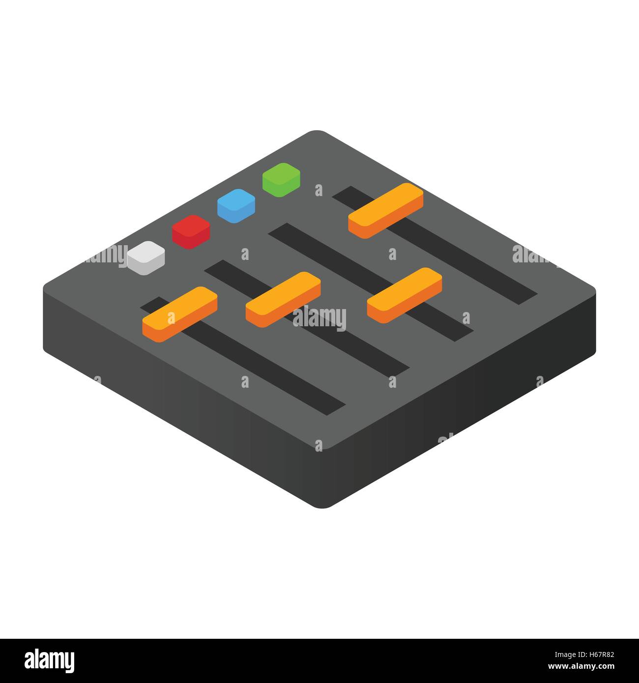 Audio mixer mixing board Stock Vector Images - Alamy