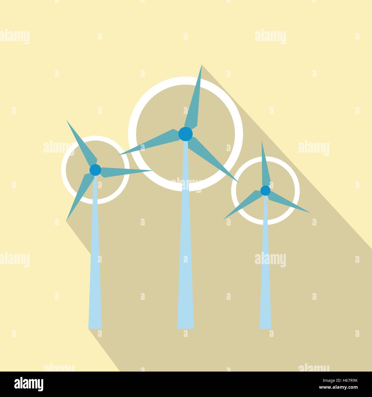 Wind turbine flat icon Stock Vector Image & Art - Alamy