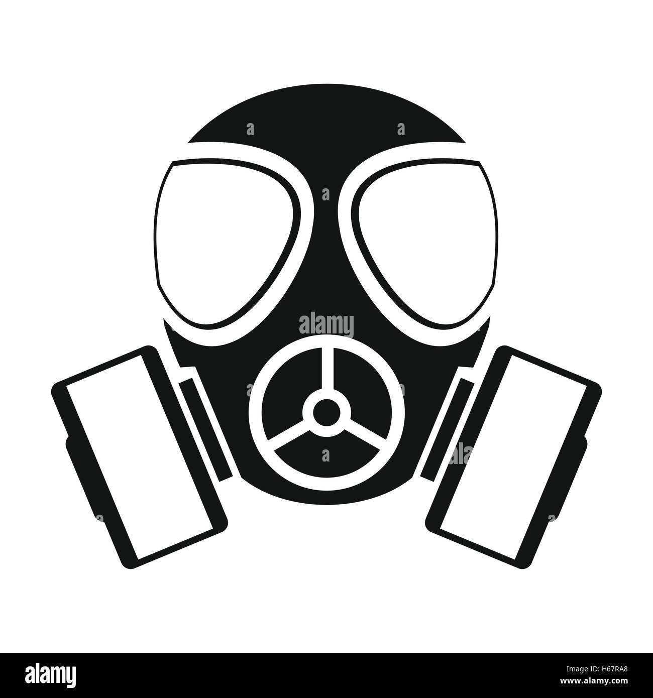 Gas mask simple icon Stock Vector Image & Art - Alamy