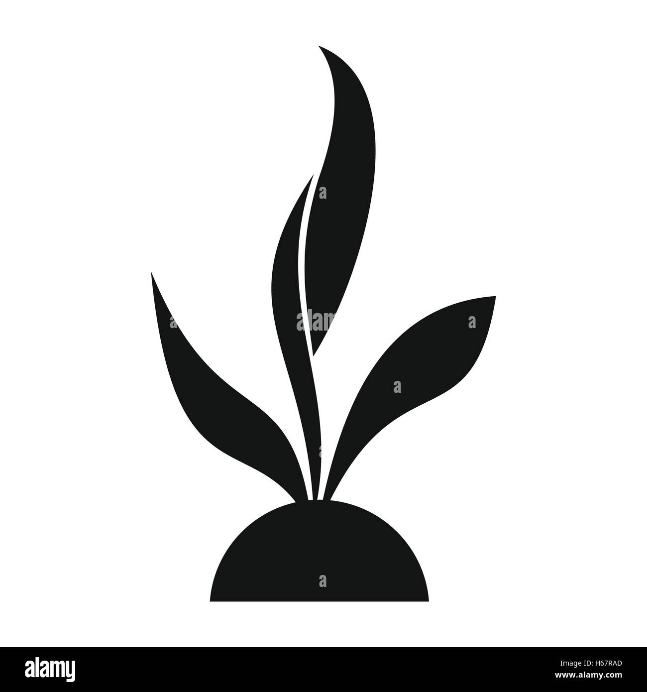 Plant seedling simple icon Stock Vector Image & Art - Alamy