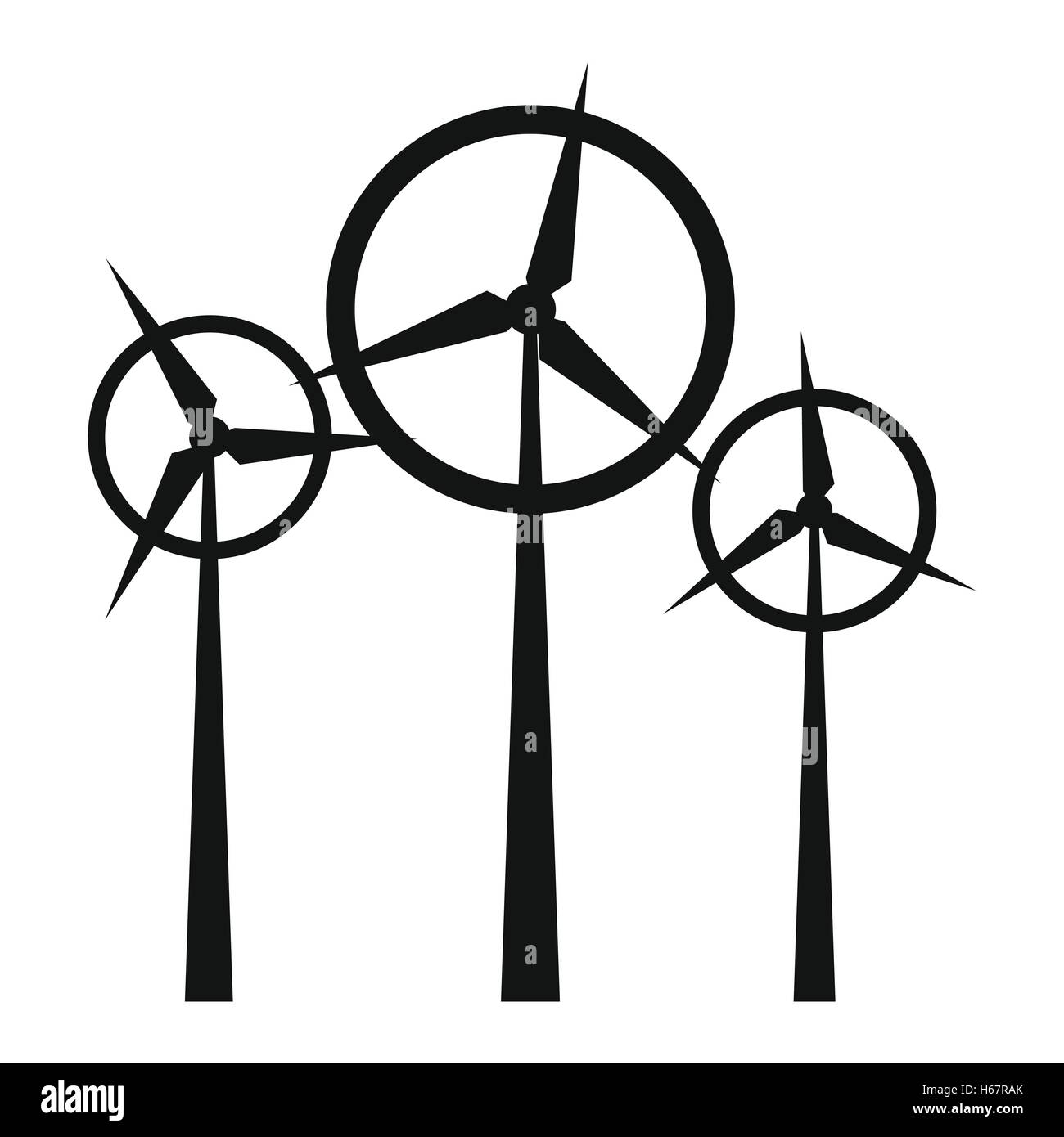 Wind turbine simple icon Stock Vector Image & Art - Alamy