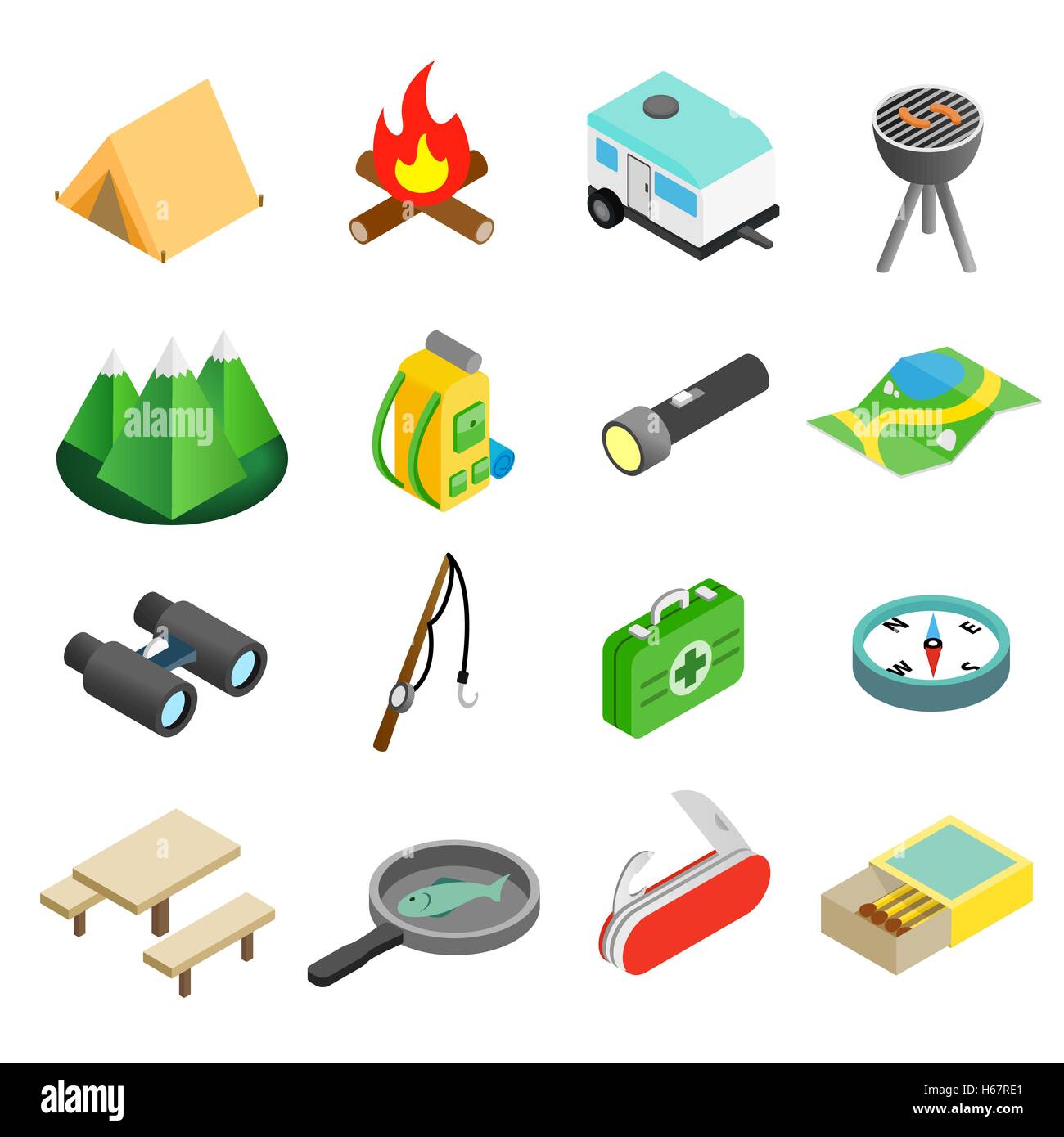First aid isometric set hi-res stock photography and images - Alamy