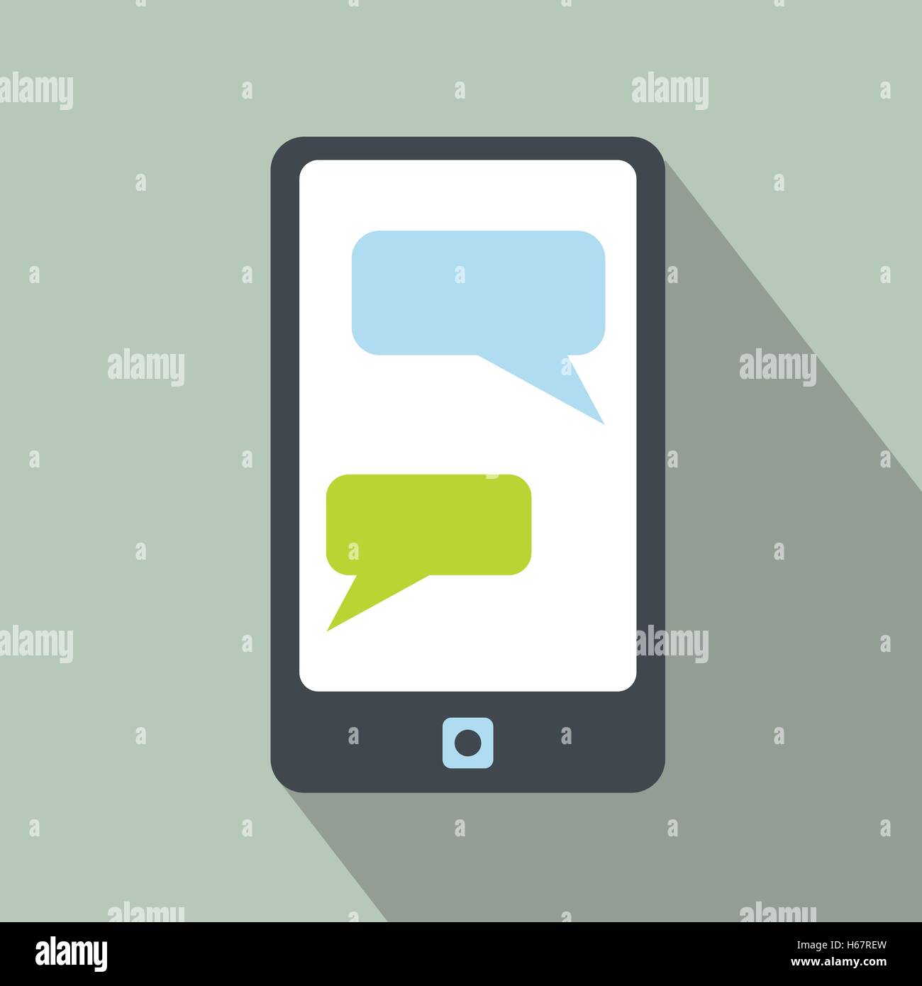 Messages on a phone icon Stock Vector Image & Art - Alamy