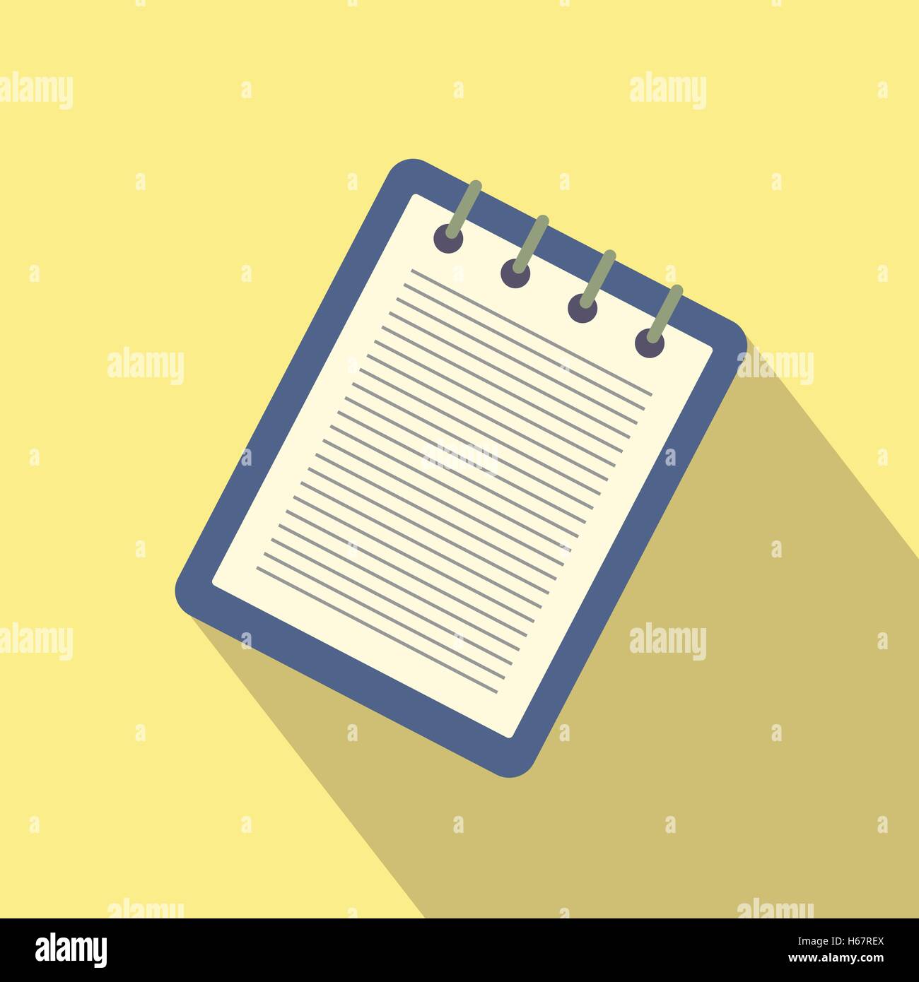Notebook with a spring icon Stock Vector Image & Art - Alamy