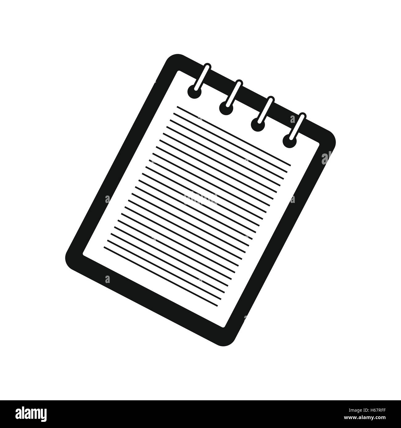 Notebook with spring simple icon Stock Vector Image & Art - Alamy