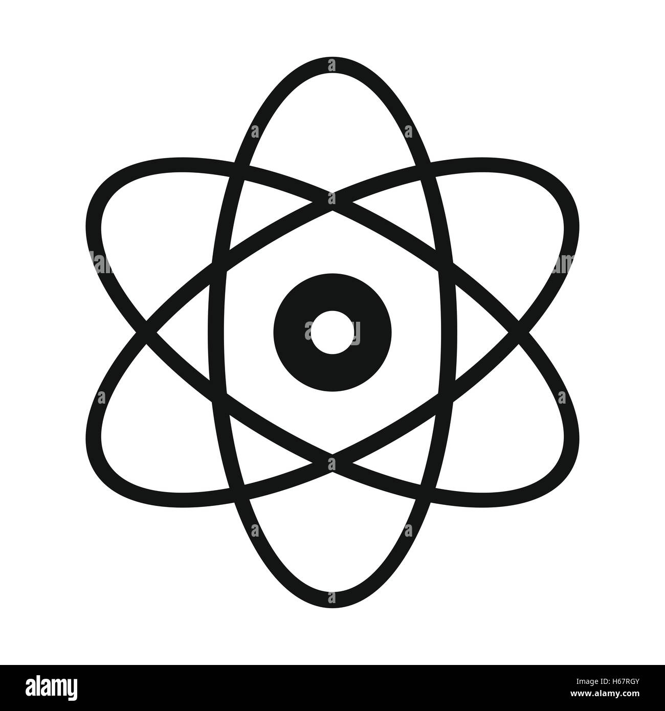 Atom modern simple icon Stock Vector Image & Art - Alamy