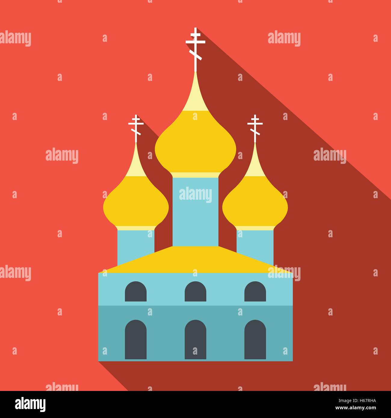 Russian orthodox church flat icon Stock Vector Image & Art - Alamy