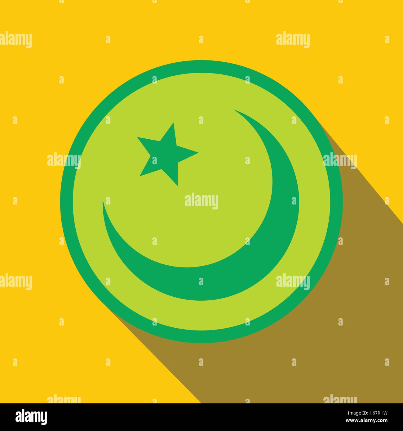 Islam symbol flat icon Stock Vector Image & Art - Alamy