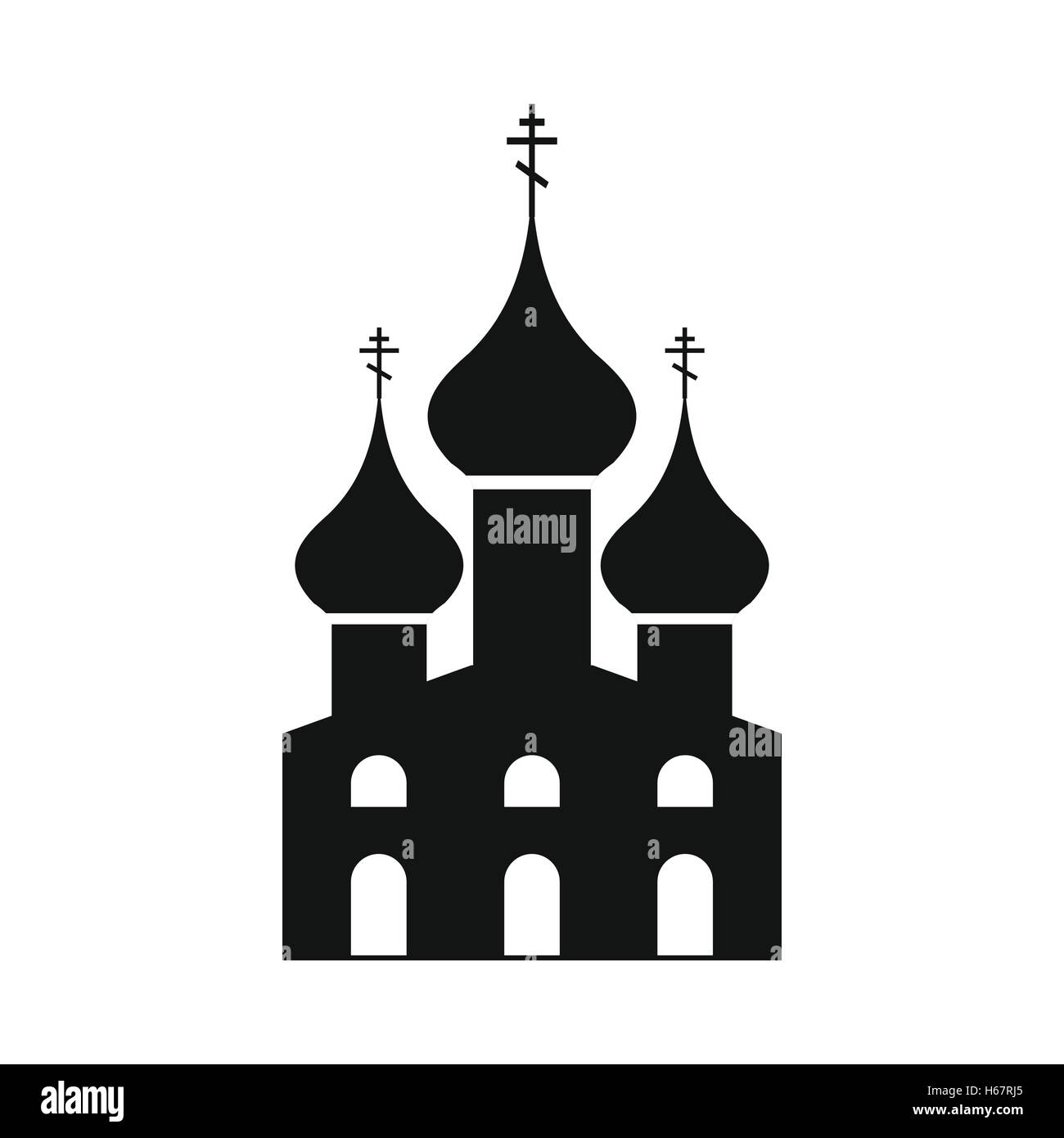 Russian orthodox church simple icon Stock Vector Image & Art - Alamy