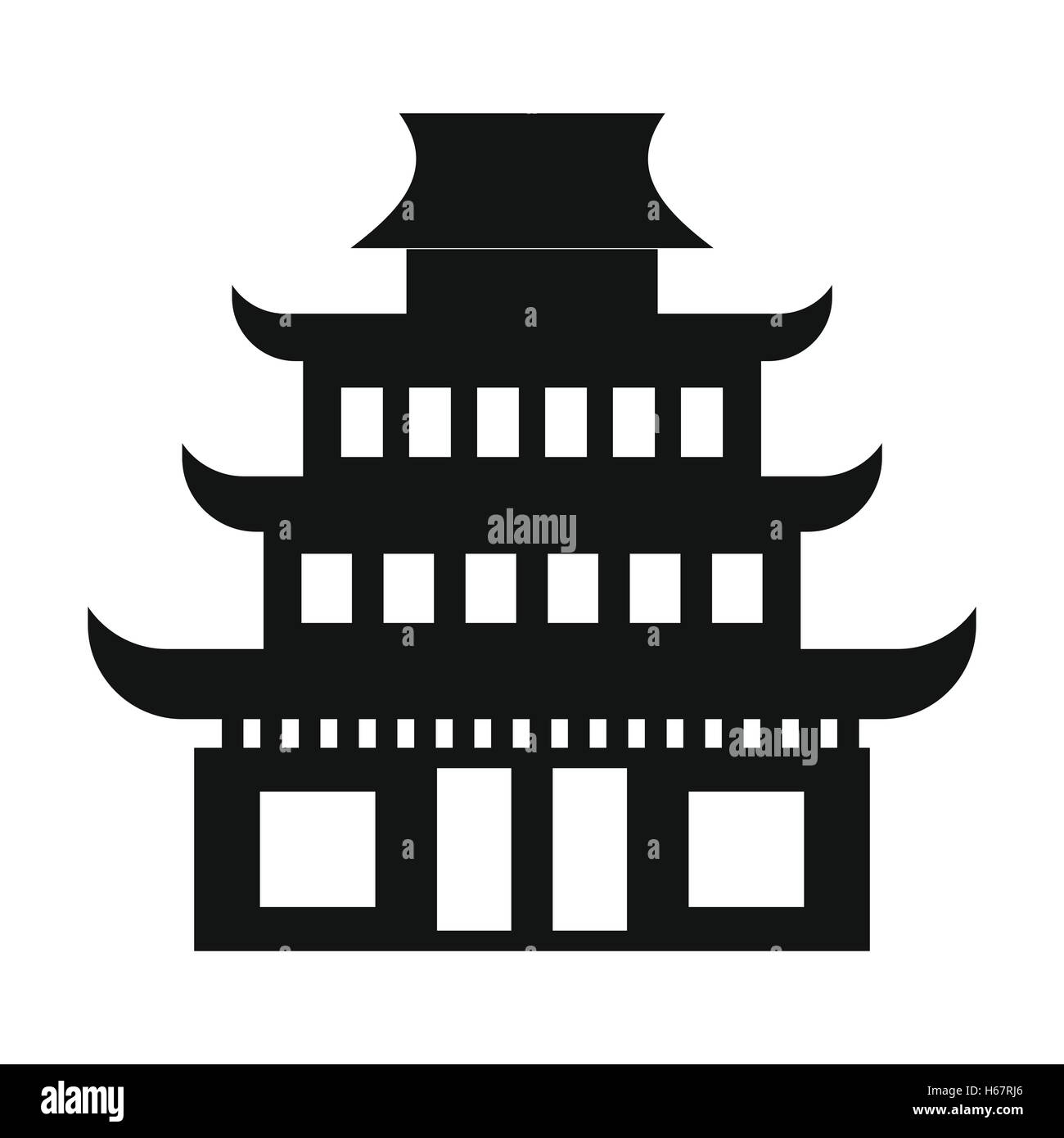 Pagoda simple icon Stock Vector Image & Art - Alamy