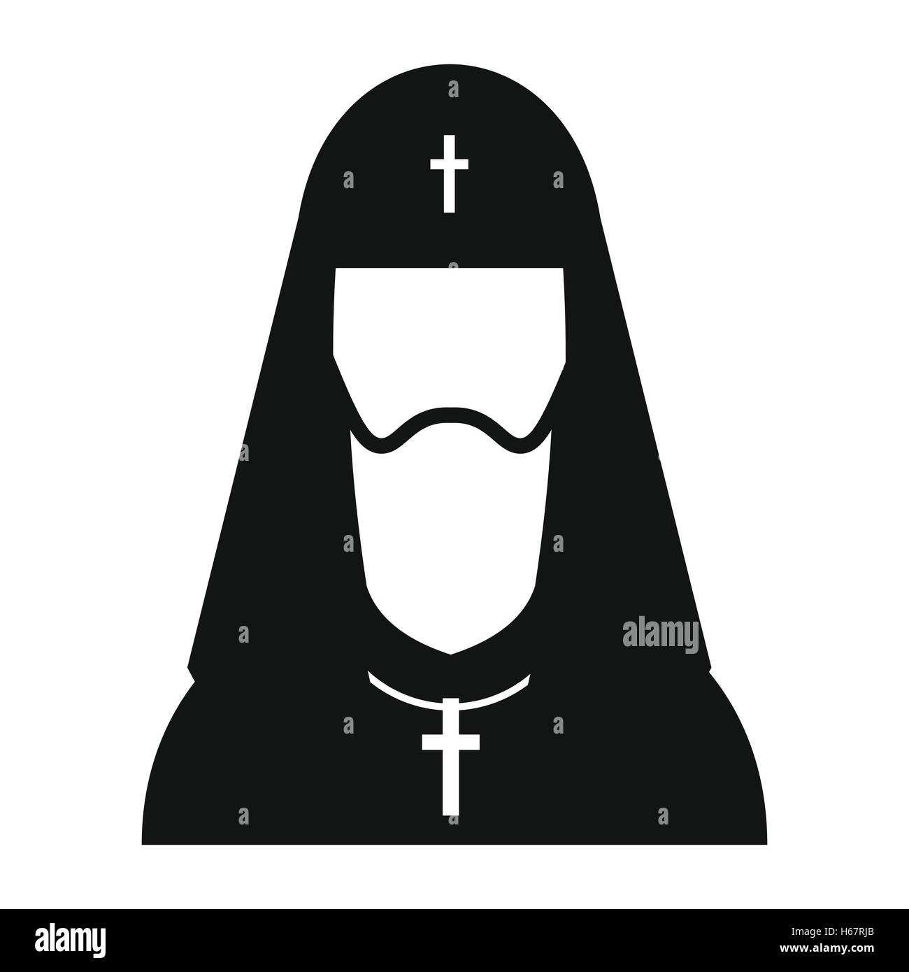 Christian russian priest simple icon Stock Vector Image & Art - Alamy
