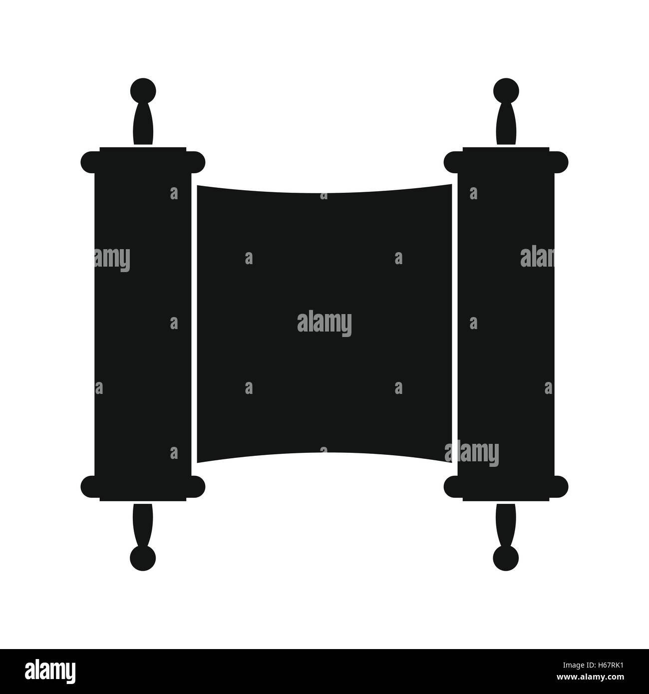 Chinese calligraphy scroll simple icon Stock Vector Image & Art - Alamy