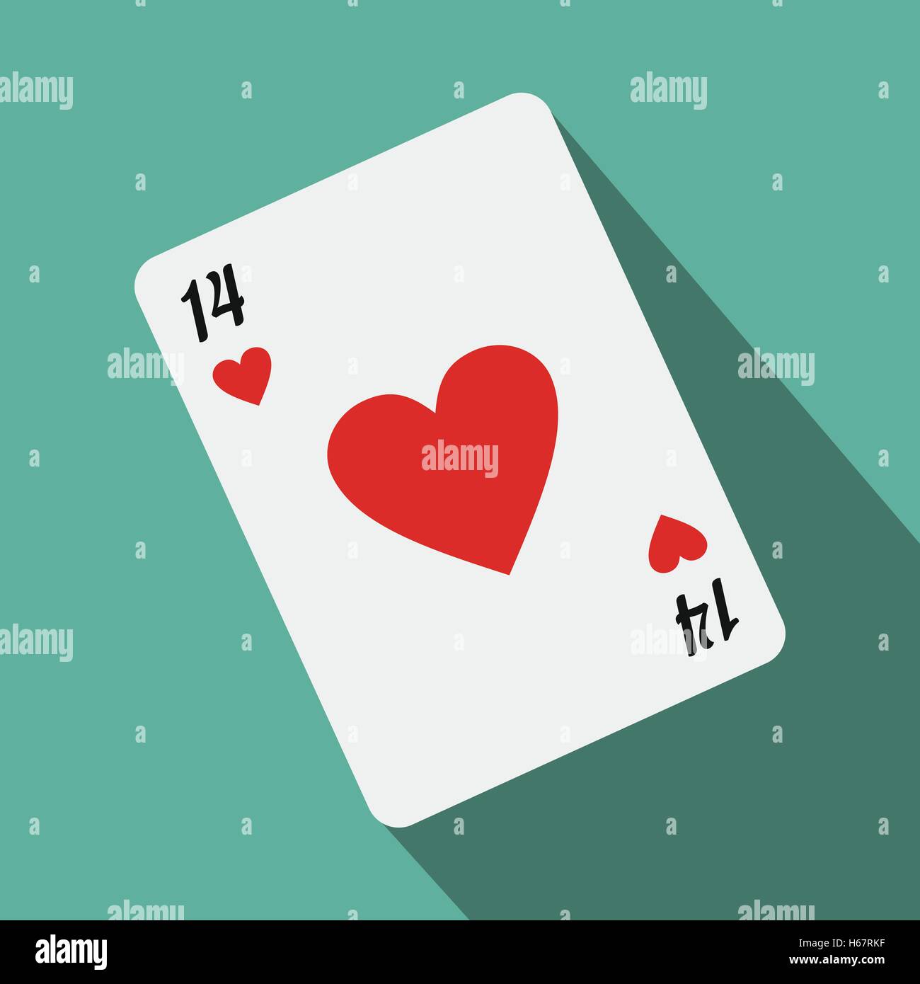 Single playing card ace Stock Vector Images - Alamy