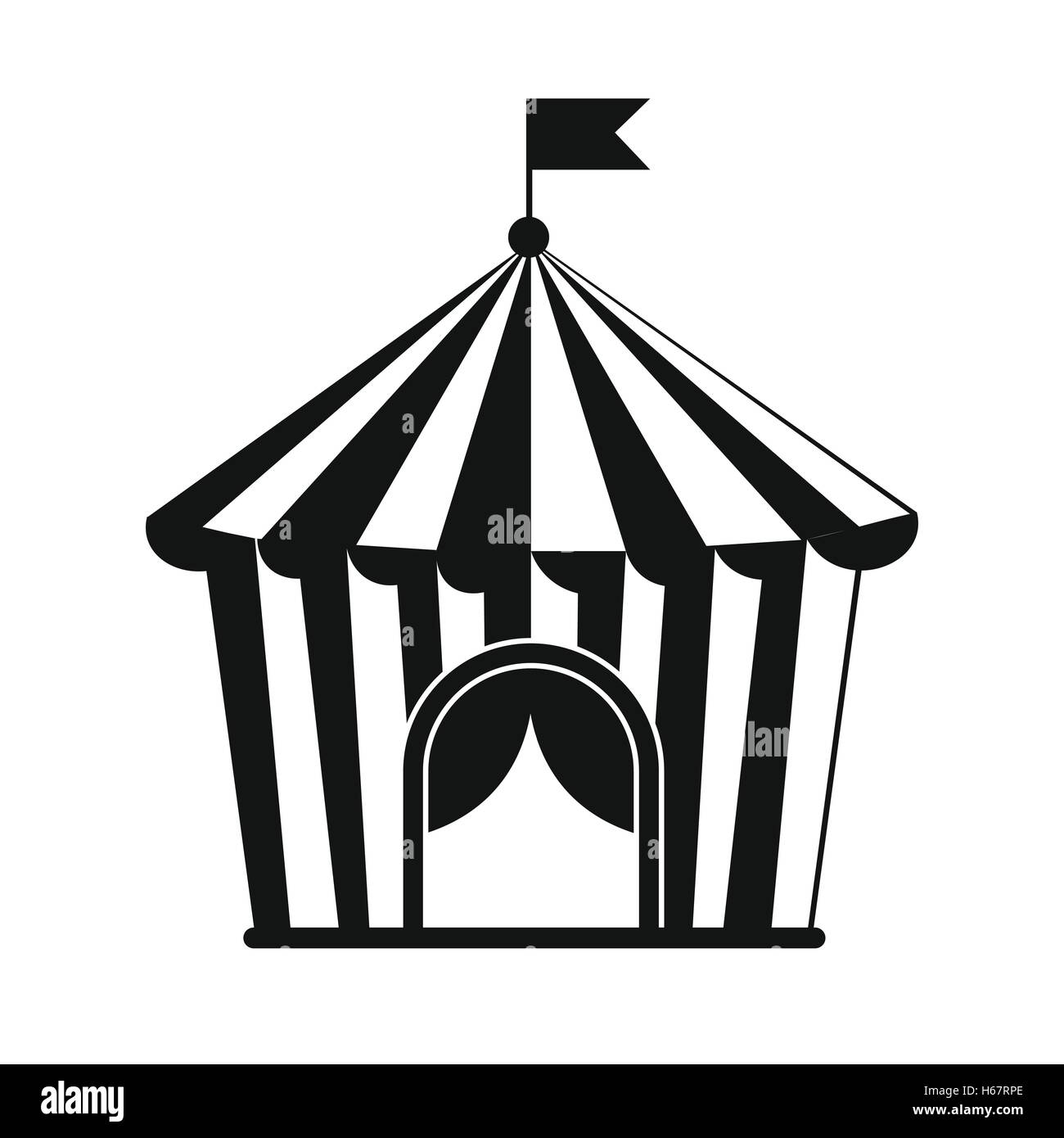 Vintage circus tent simple icon Stock Vector Image & Art - Alamy