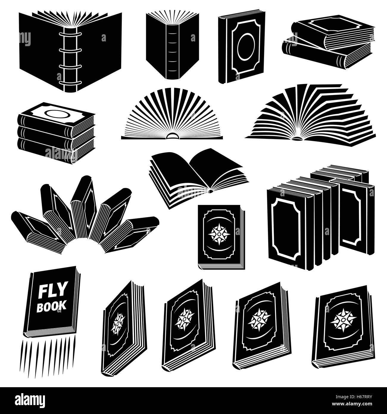 Blank book black bookmark Black and White Stock Photos & Images - Alamy