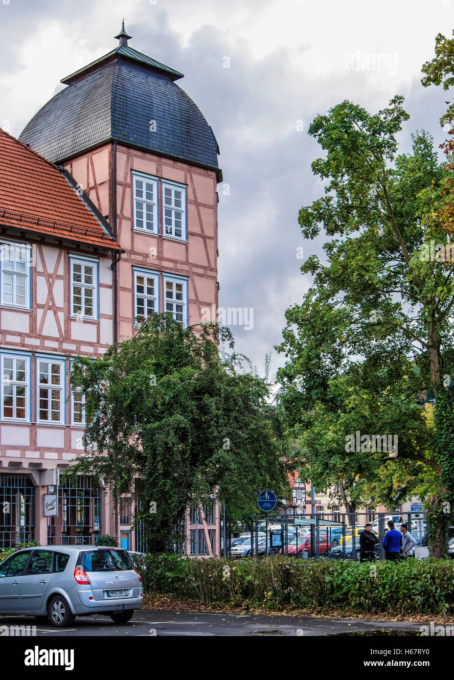 Hann. Münden, Lower Saxony, Germany. Timber-framed, traditional ...