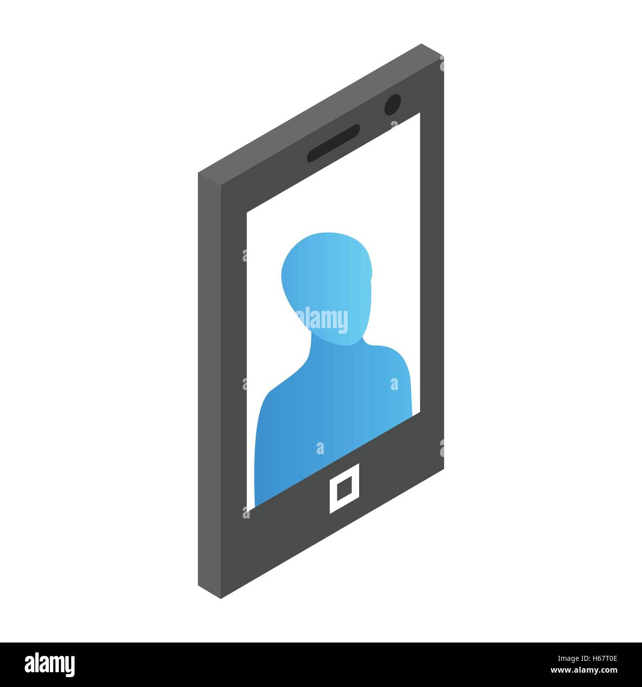 Mobile phone isometric 3d icon Stock Vector Image & Art - Alamy