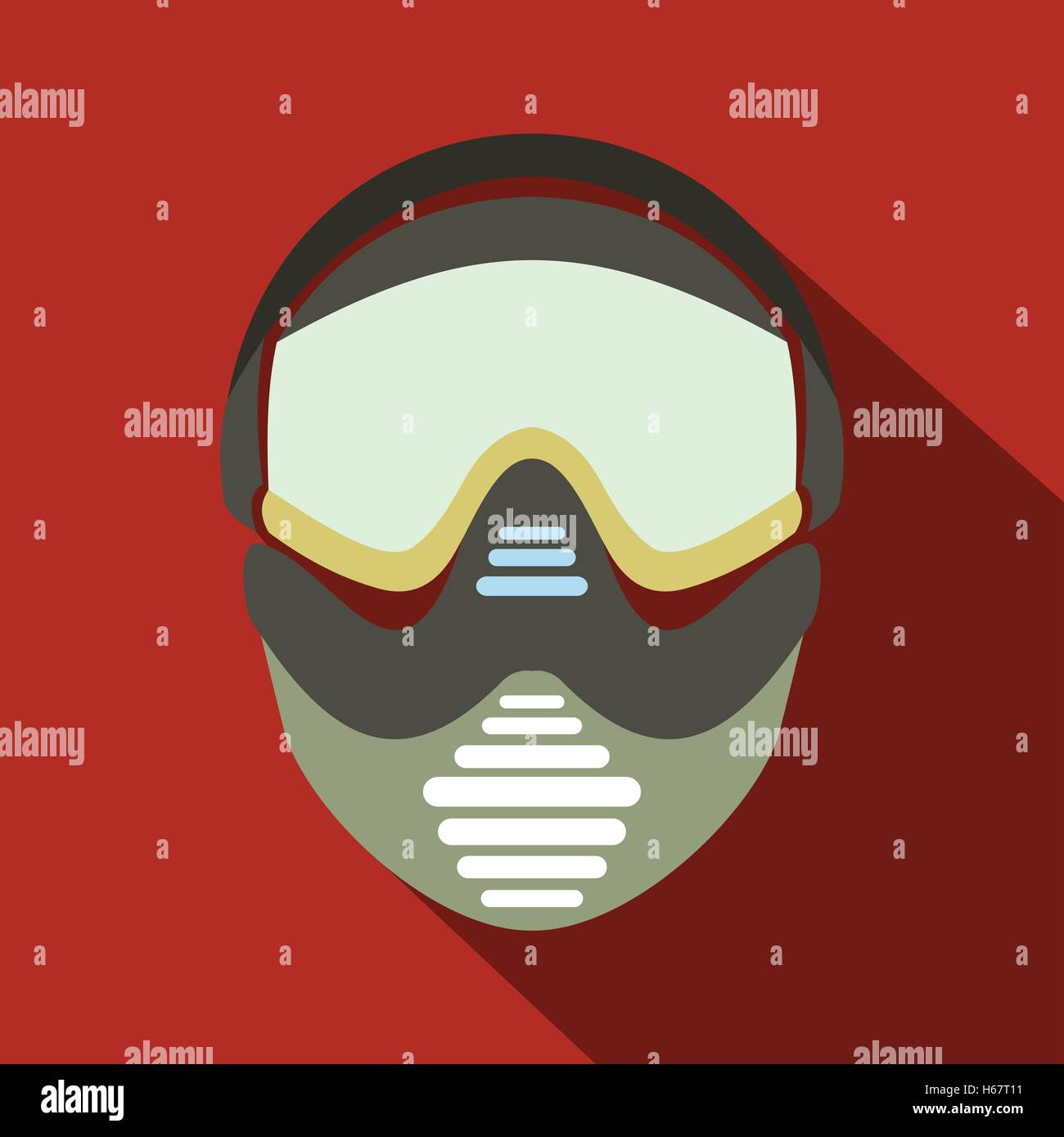 Paintball mask with goggles icon Stock Vector Image & Art - Alamy