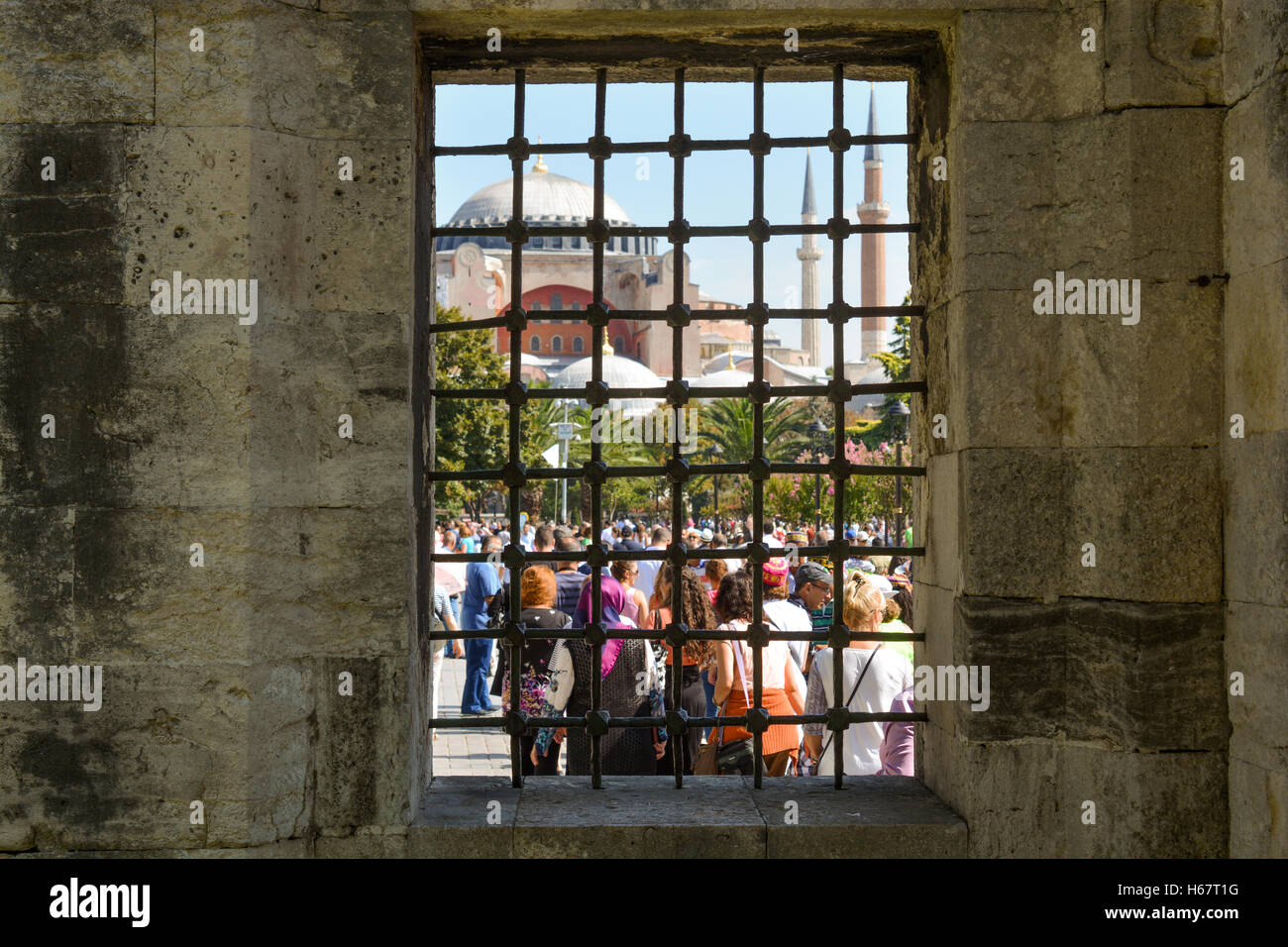 Old window Architecture from the Ottoman times In Istanbul Stock Photo ...