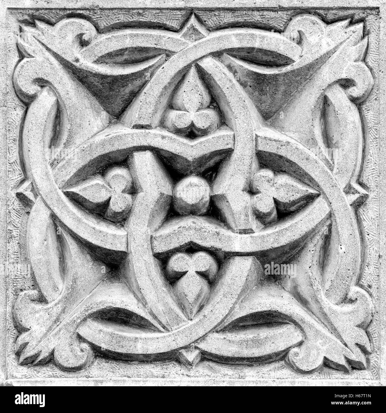 Ornamental sculpture Black and White Stock Photos & Images - Alamy