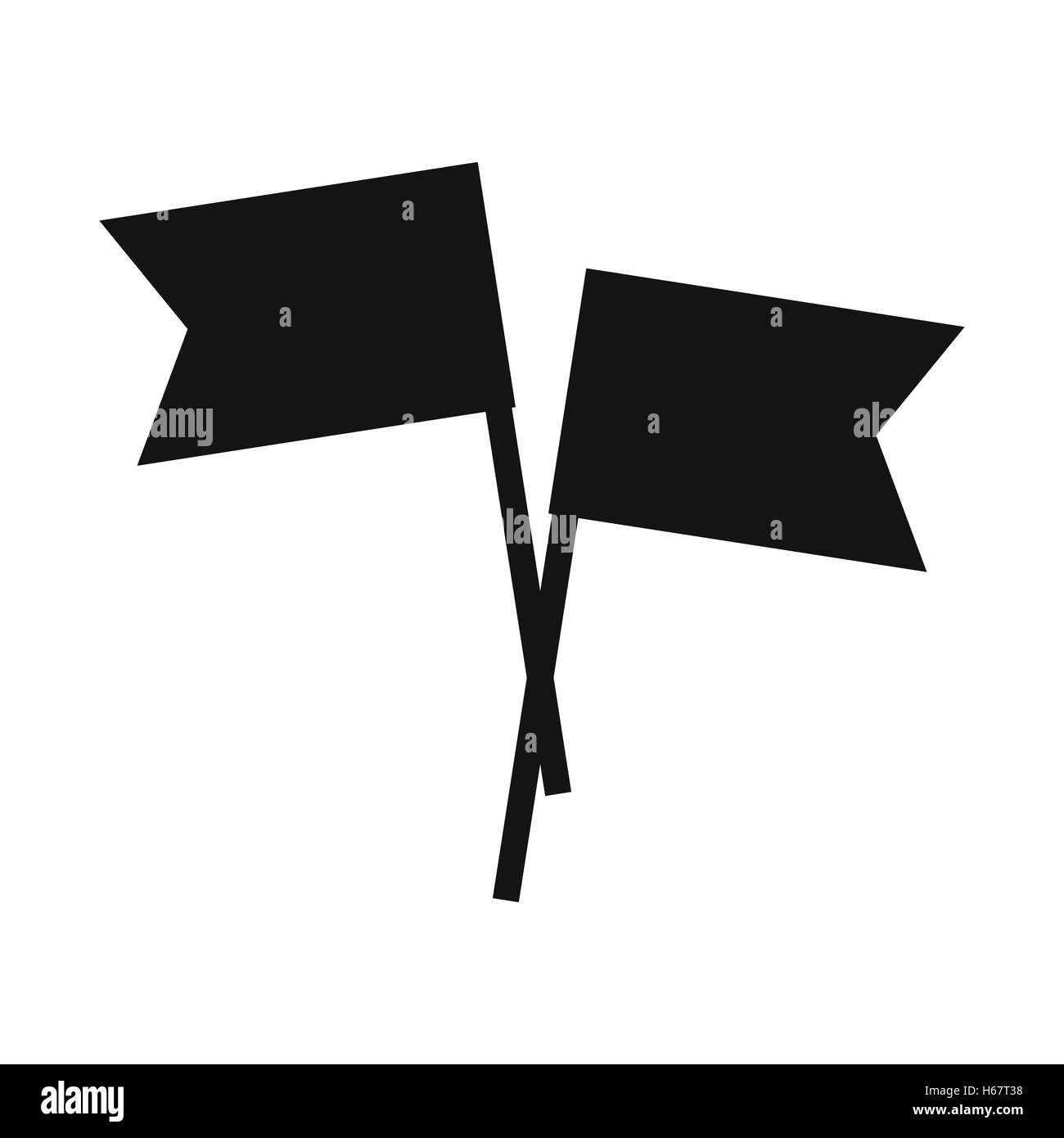 2 small flags simple icon Stock Vector Image & Art - Alamy