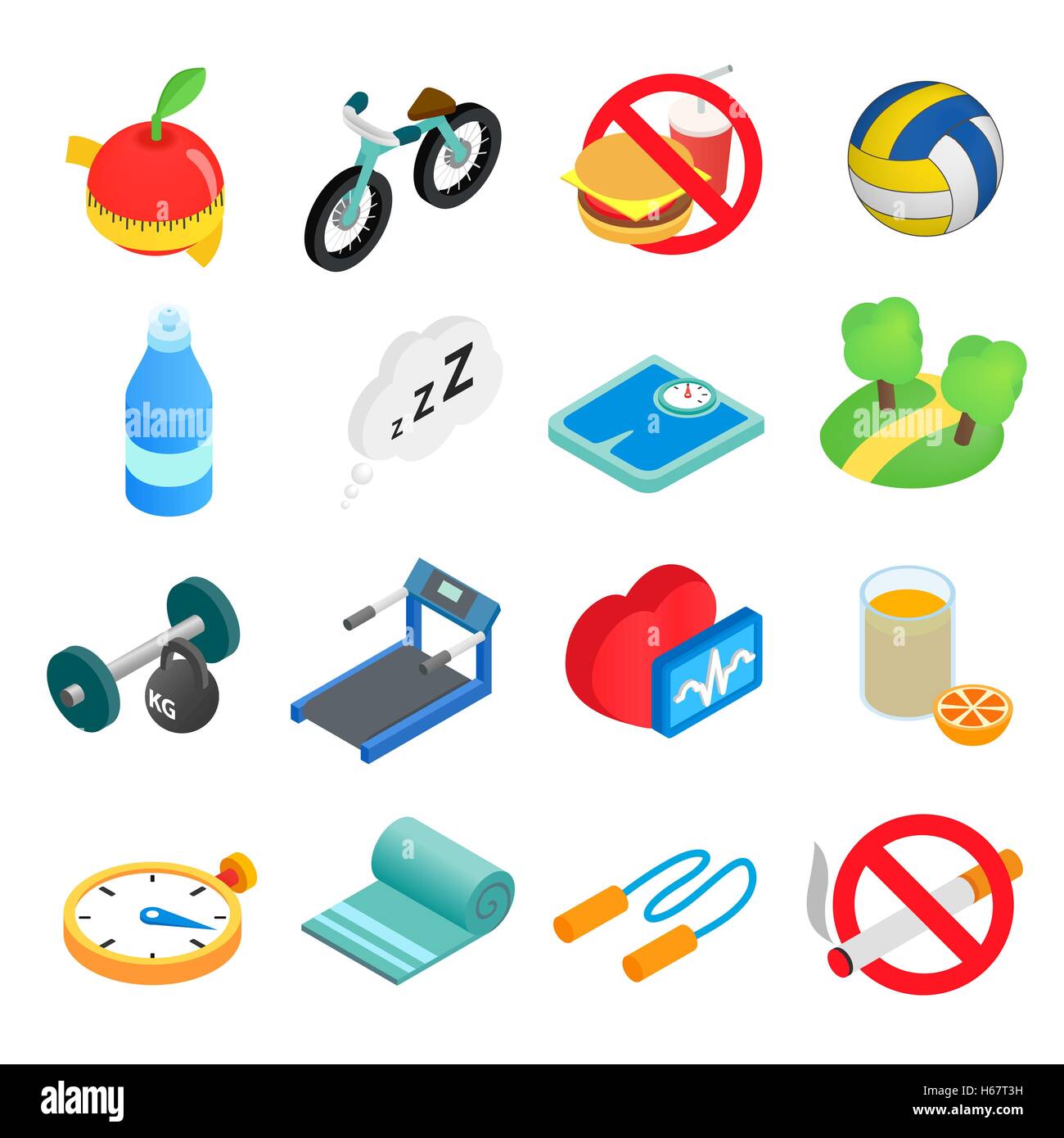 Physical activity isometric icon Stock Vector Images - Alamy