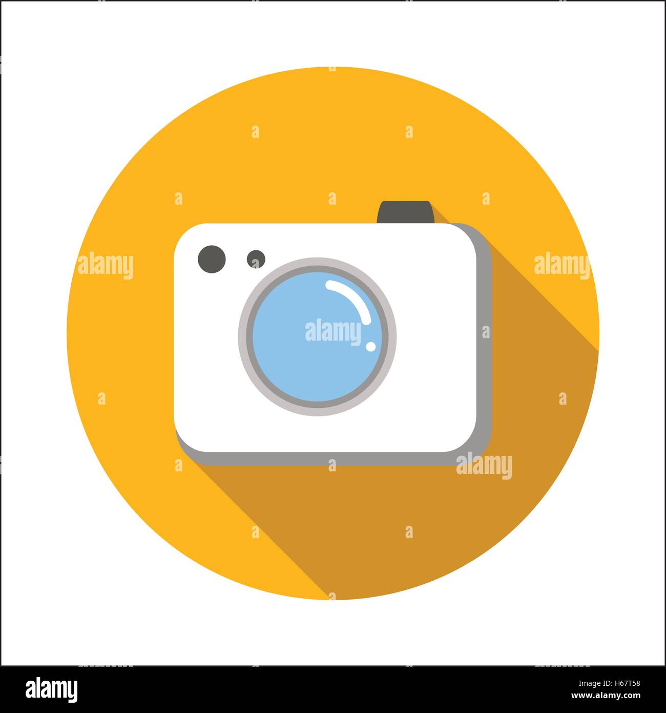 Camera flat icon Stock Vector Image & Art - Alamy