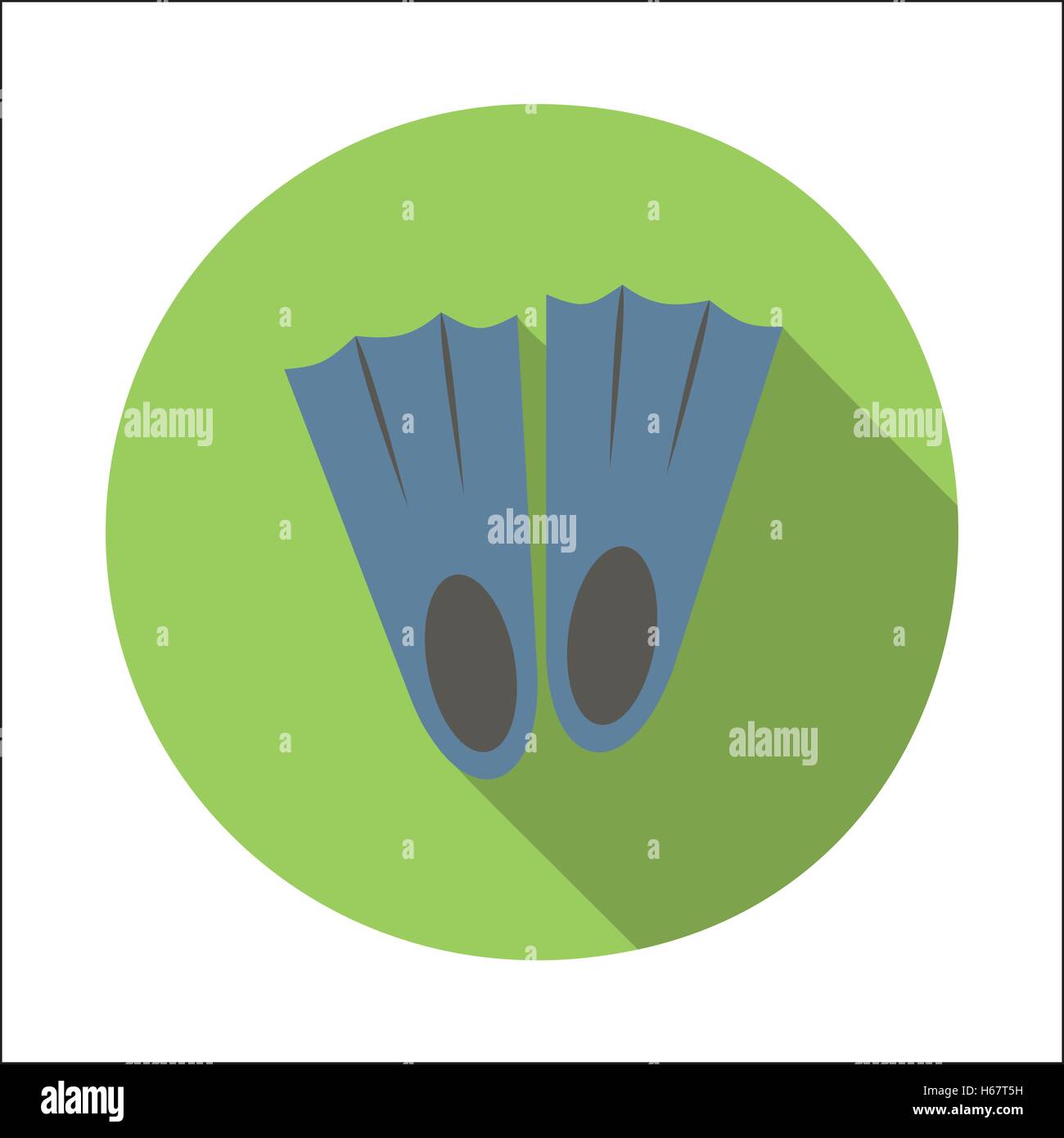 Swim flippers pair icon hi-res stock photography and images - Alamy