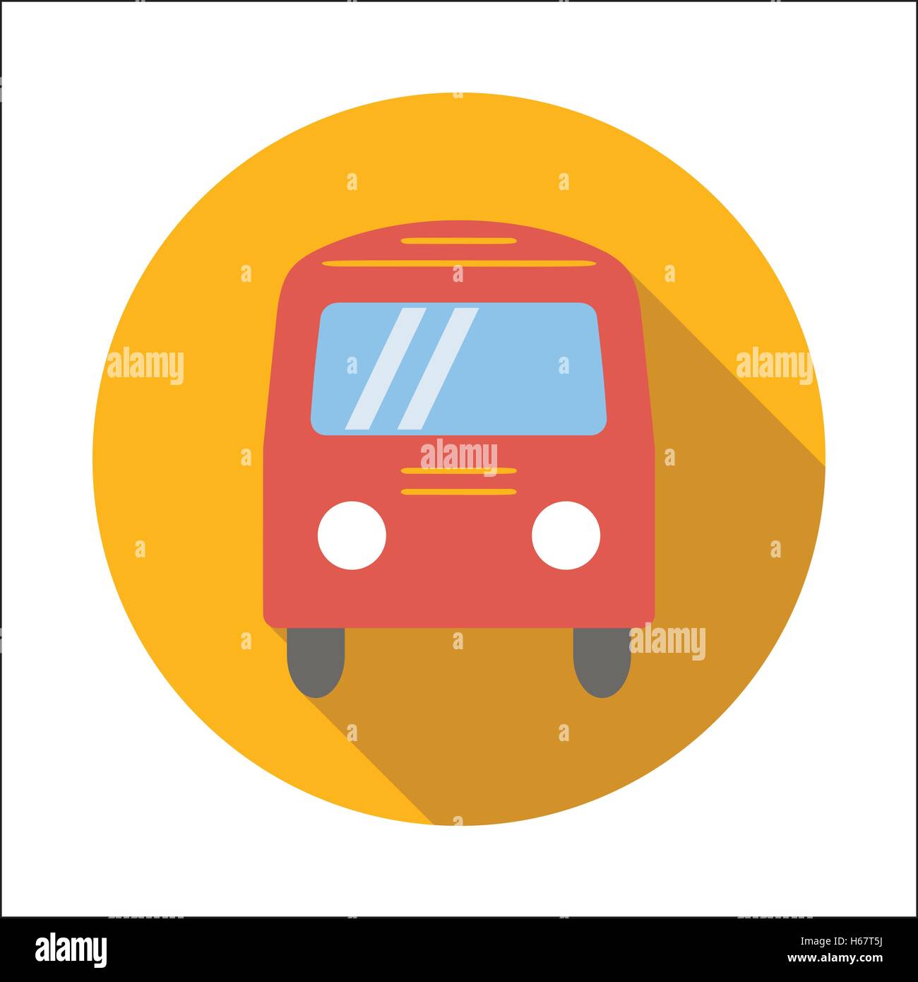 Colored sign bus Stock Vector Images - Alamy