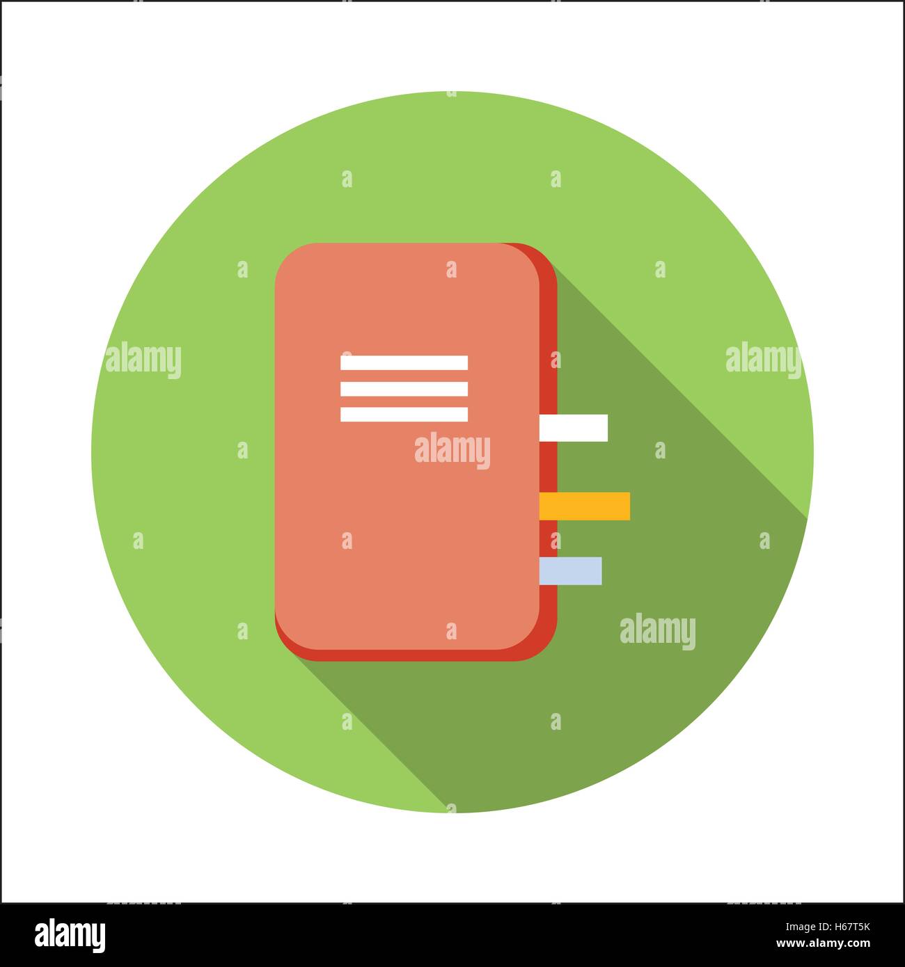 Notebook flat icon Stock Vector Image & Art - Alamy