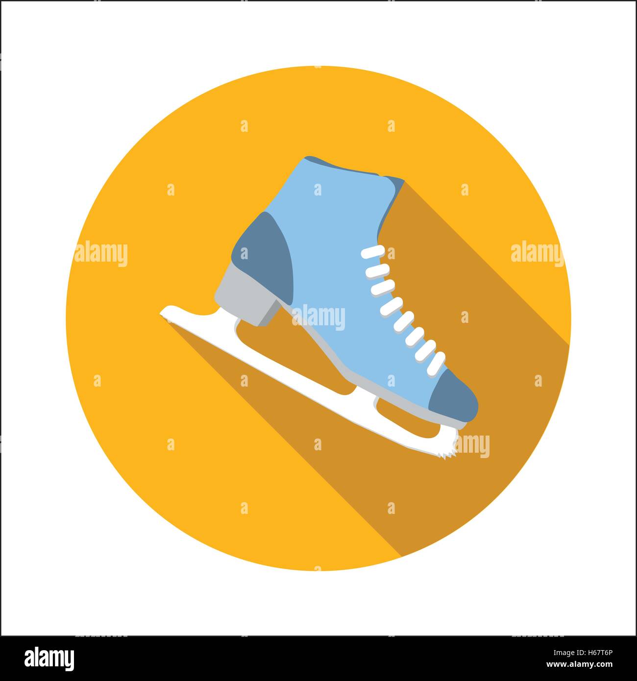Ice skating flat icon Stock Vector Image & Art - Alamy
