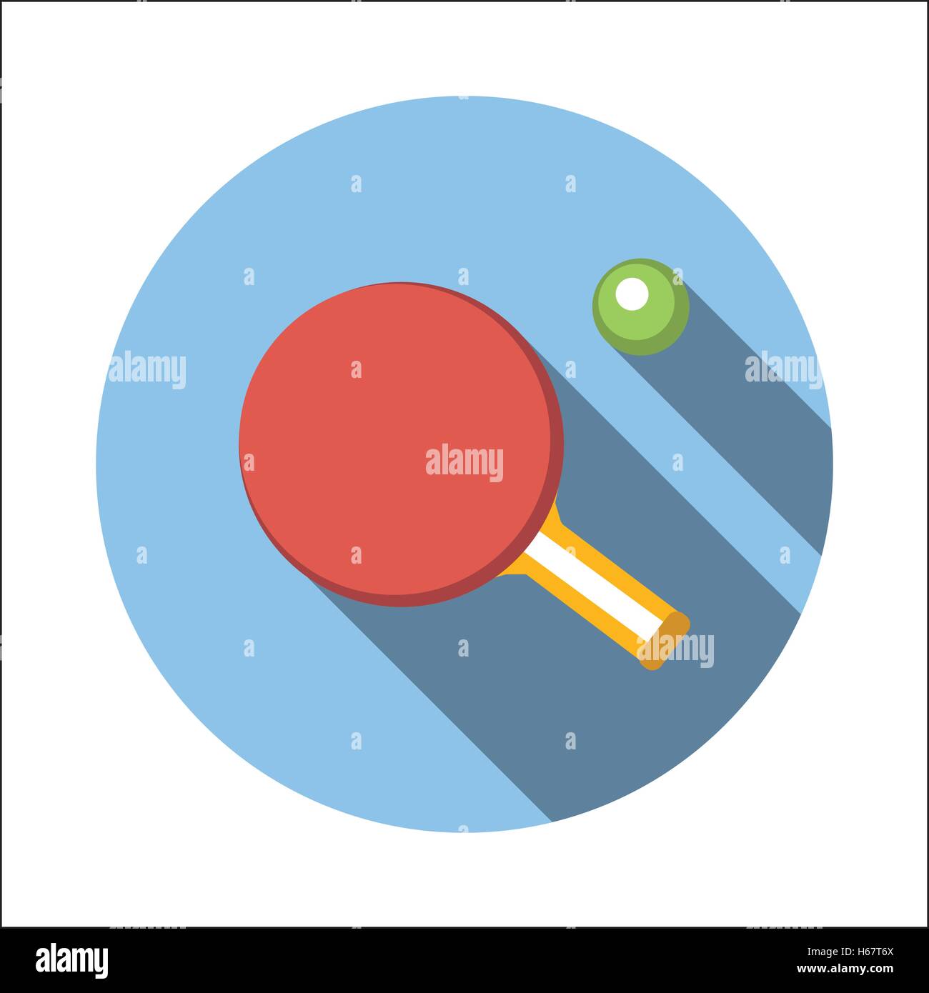 Red table tennis bat Stock Vector Images - Alamy