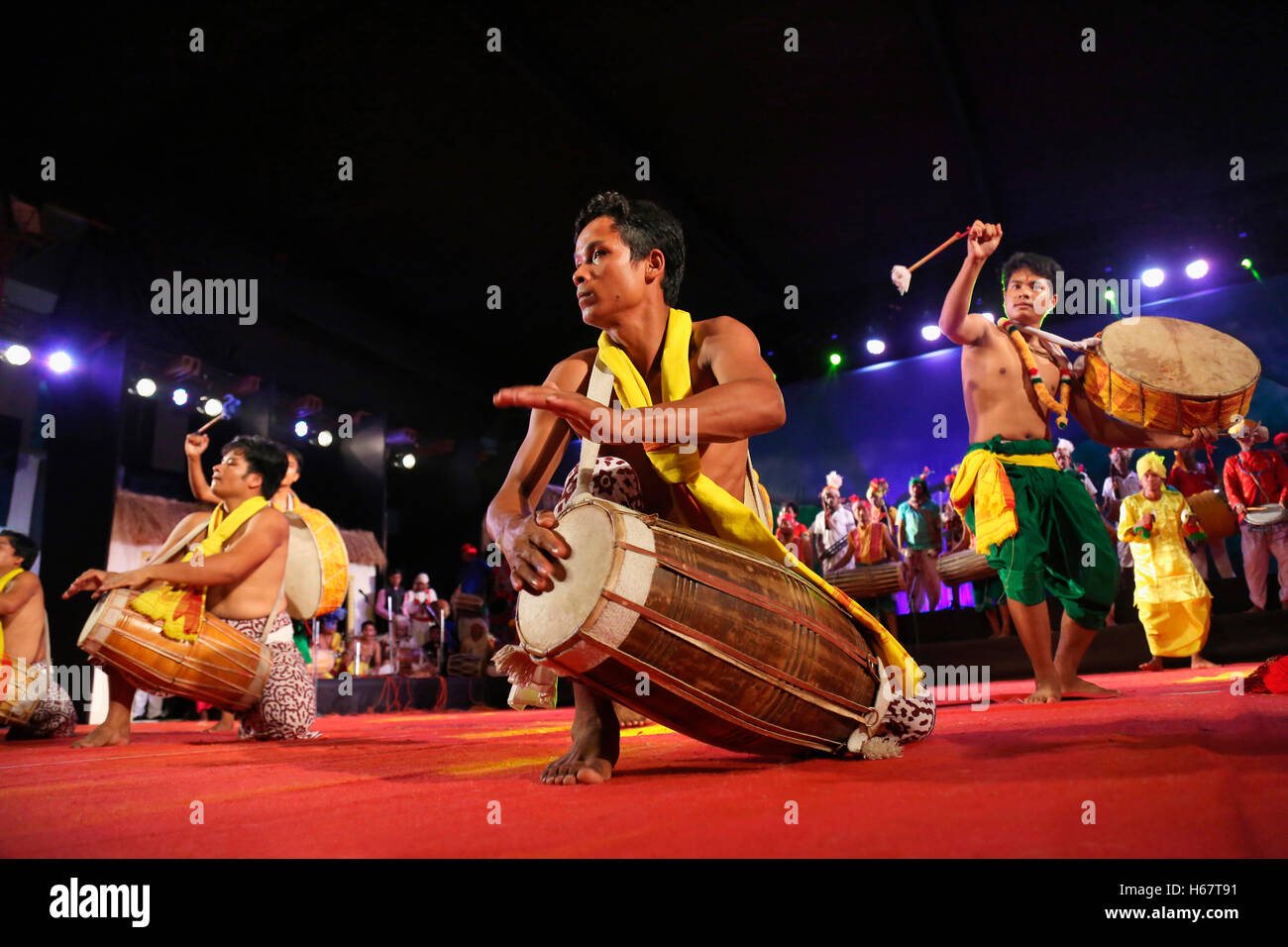 Dhol Dance, Manipur, India Stock Photo - Alamy