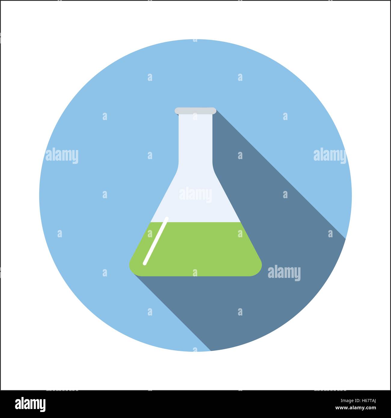 Flask flat icon Stock Vector Image & Art - Alamy