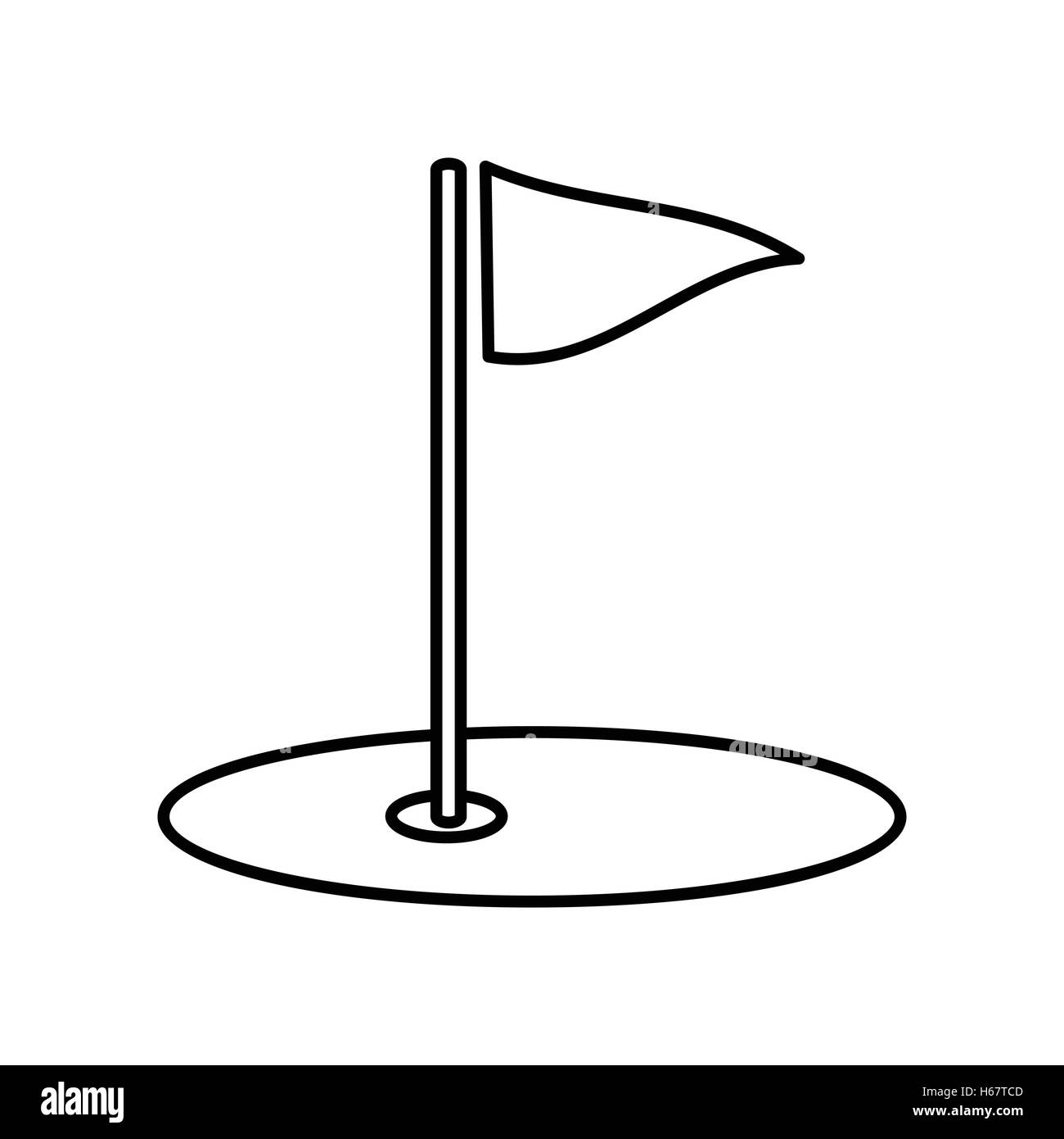 Golf field line icon Stock Vector Image & Art - Alamy