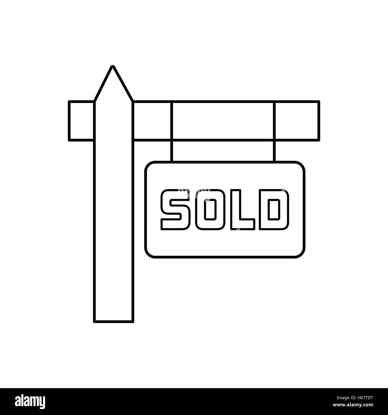 Sold plate Cut Out Stock Images & Pictures - Alamy