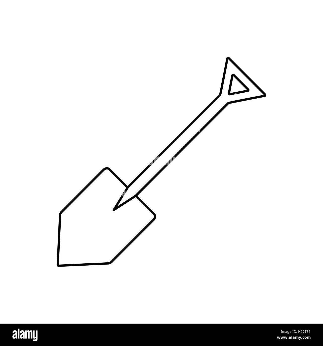 Lifting shovel Stock Vector Images - Alamy