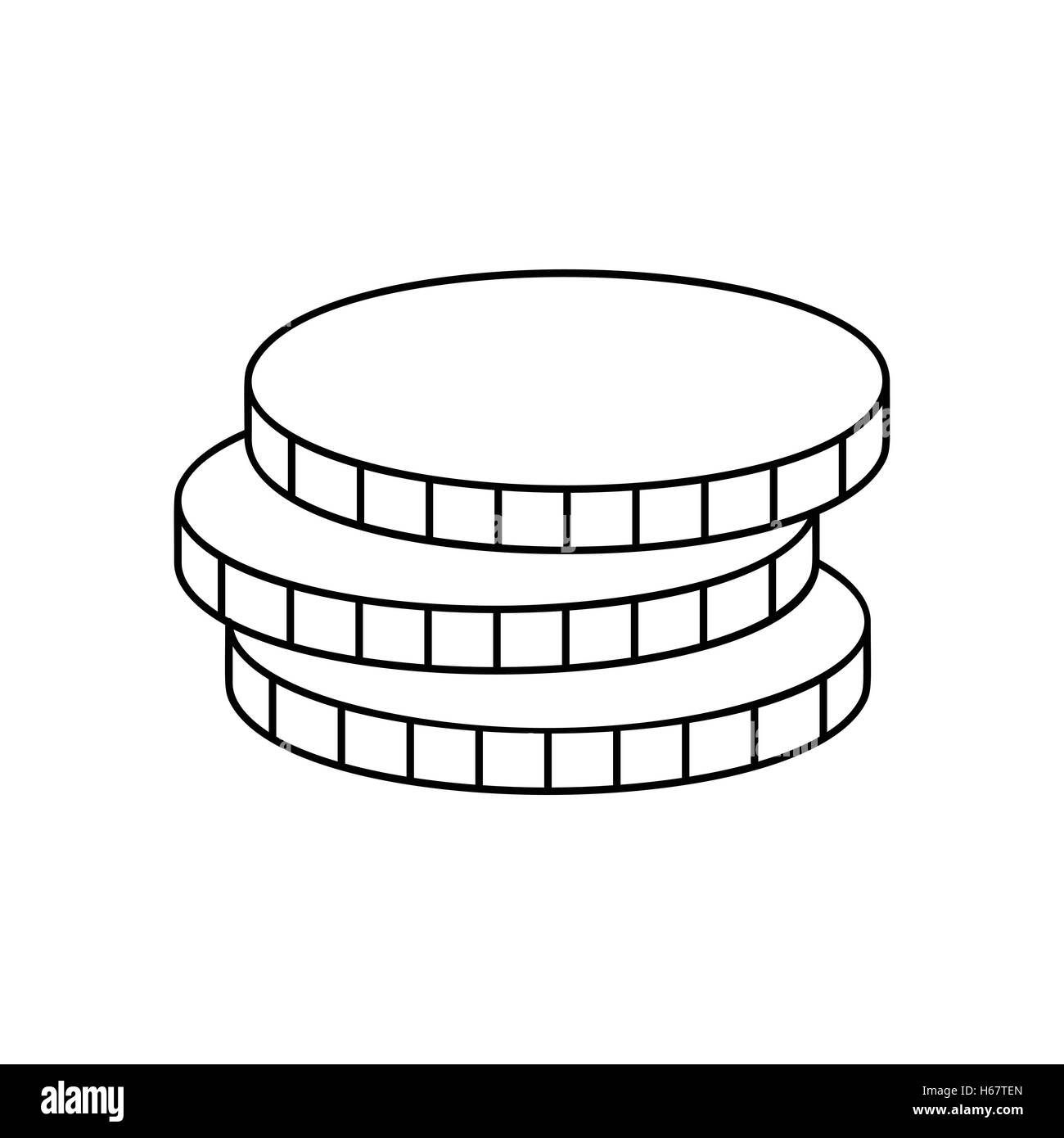 Coin edge Stock Vector Images - Alamy