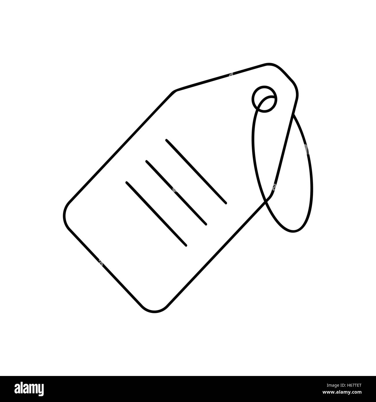 String tag line icon Stock Vector Image & Art - Alamy