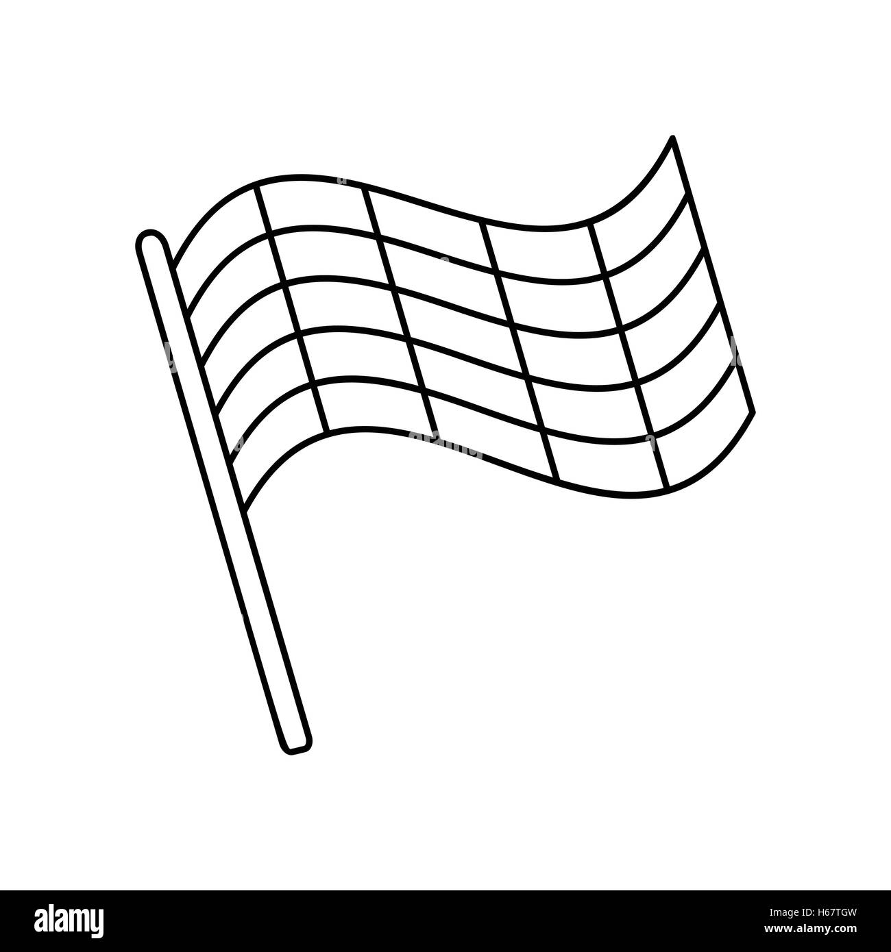 Grid start flag Cut Out Stock Images & Pictures - Alamy