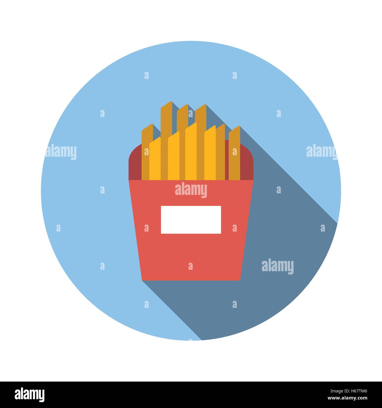 French fries flat icon Stock Vector Image & Art - Alamy