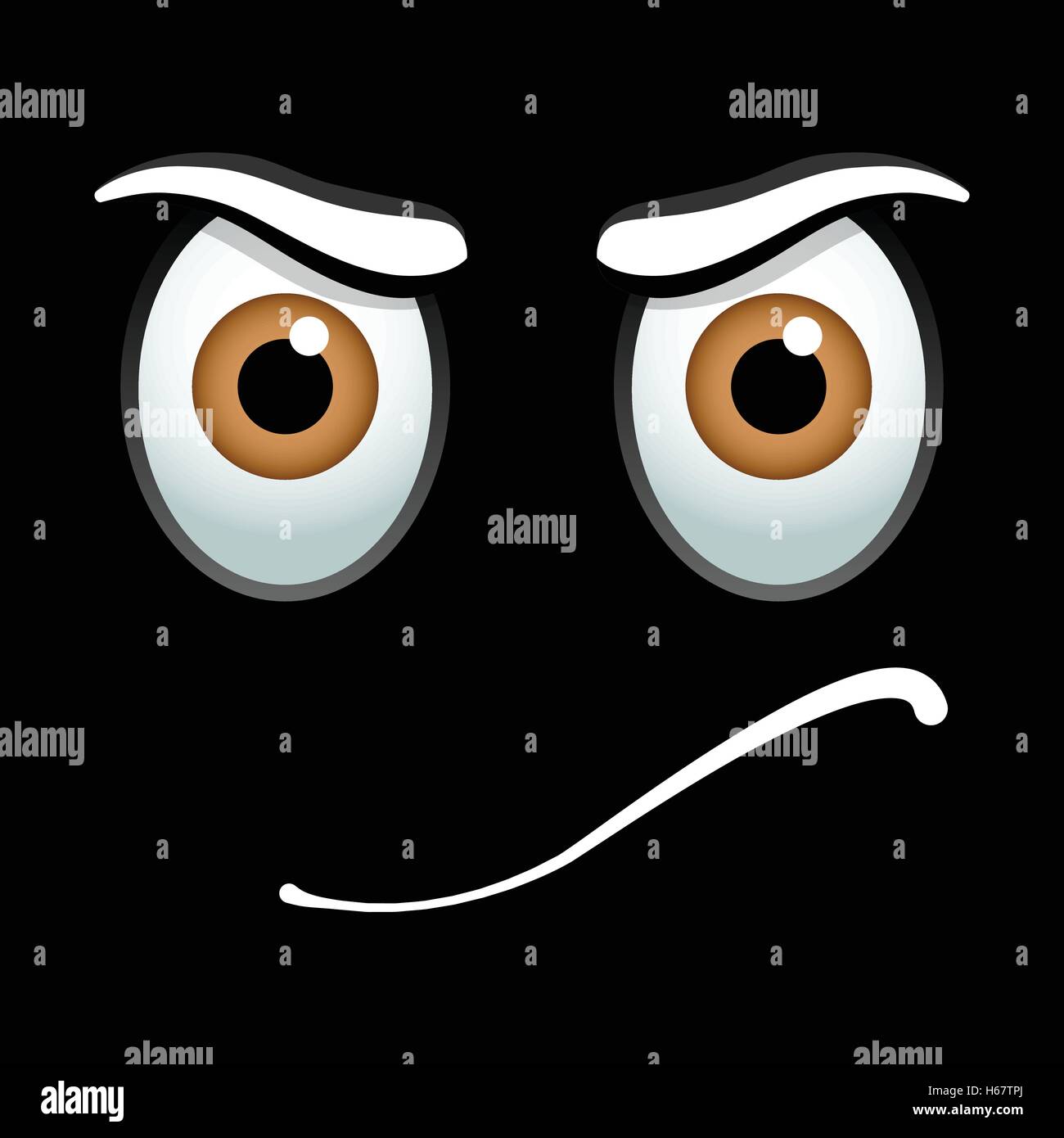 Angry emoticon sign Stock Vector Image & Art - Alamy