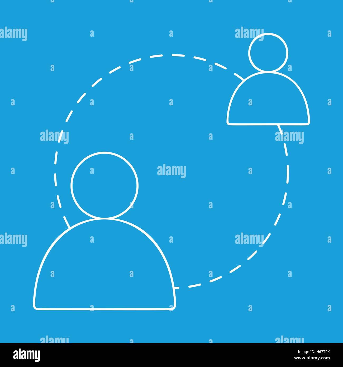 Two men online communication icon Stock Vector Image & Art - Alamy