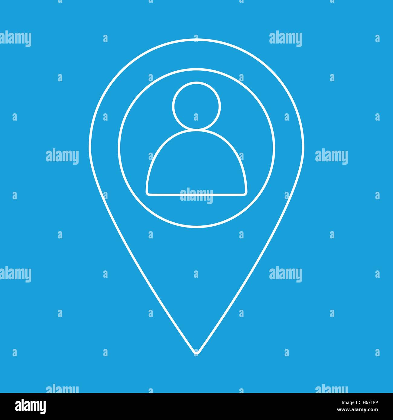 Man map marker icon Stock Vector Image & Art - Alamy
