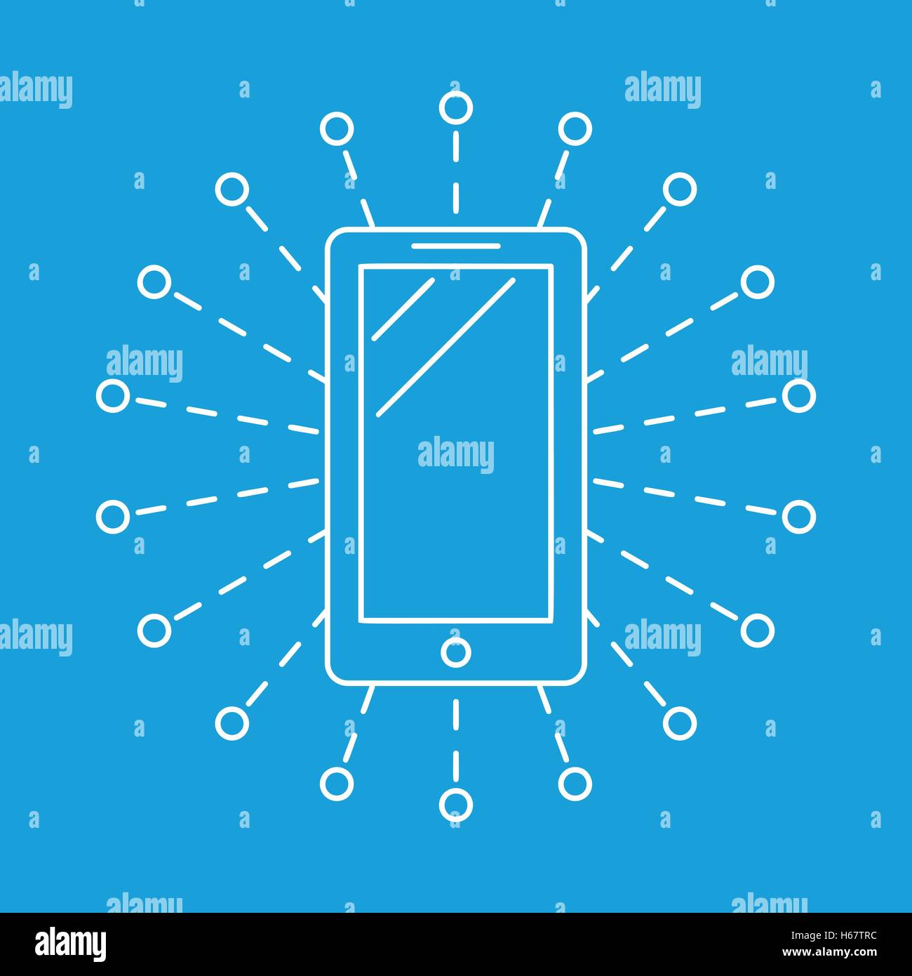 Phone social media simple icon Stock Vector Image & Art - Alamy